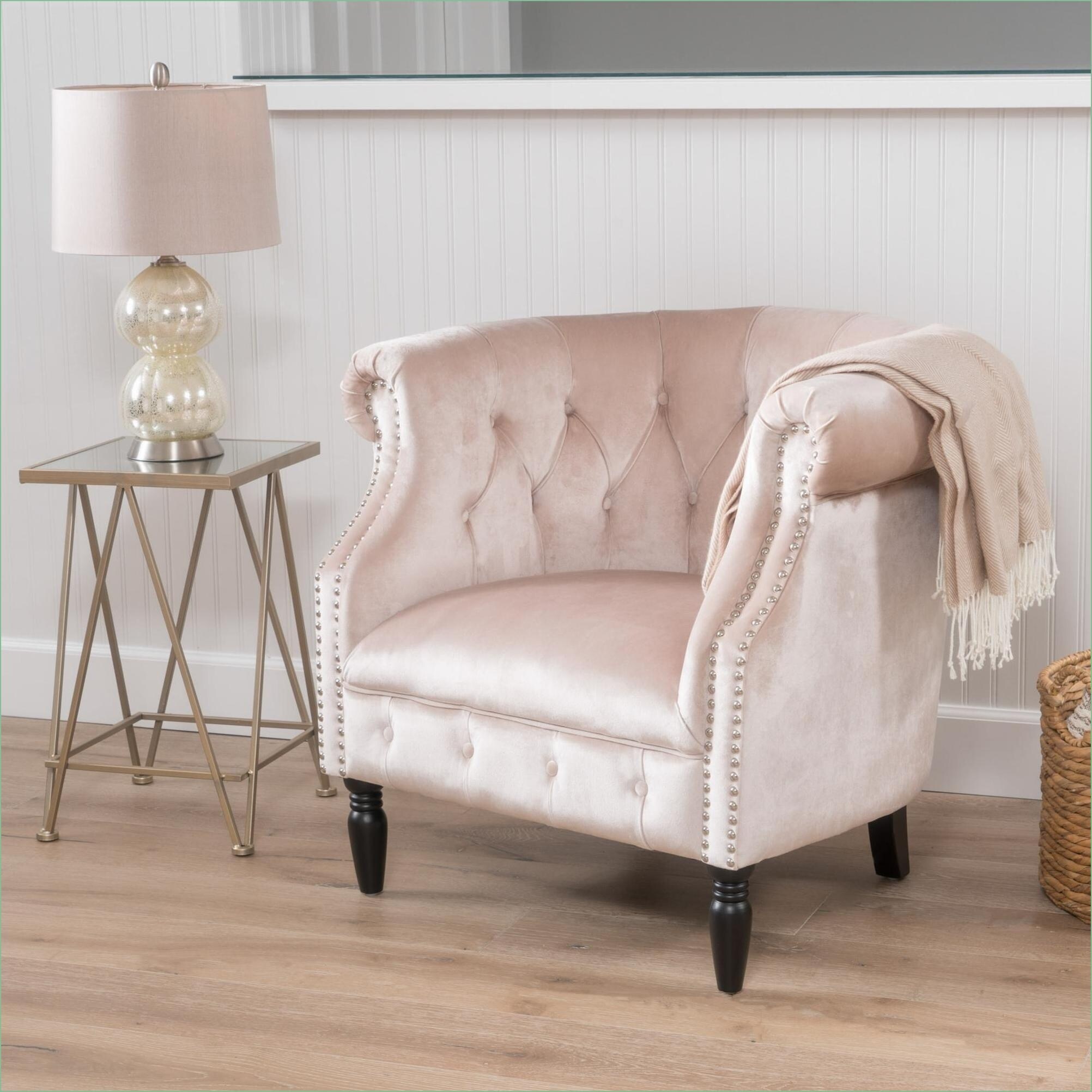 Watnature Upholstered Accent Club Chair with Natural Finish Legs Single ...
