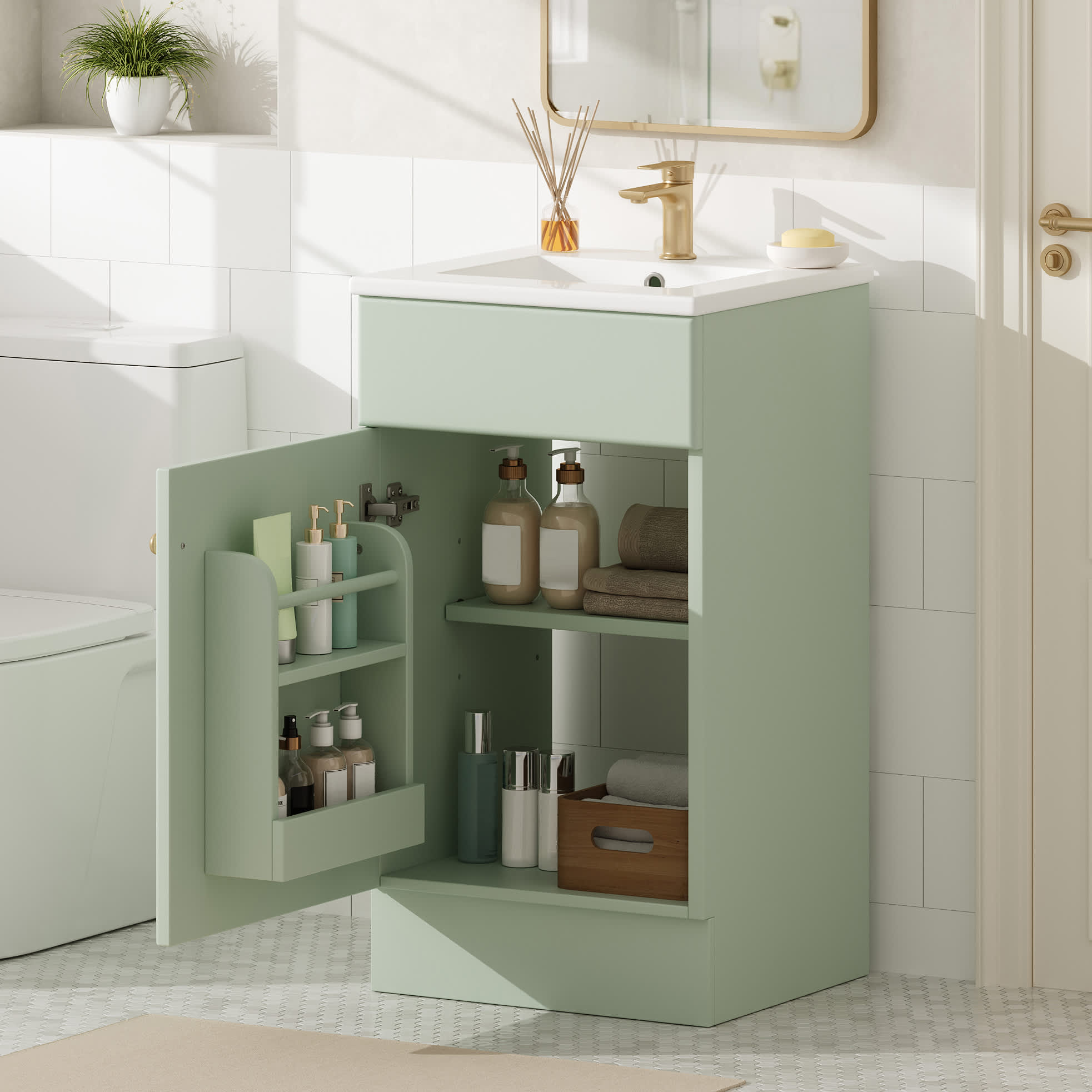 Vynxaria 18 in Undermount Rectangular Bathroom Sink with Overflow in ...