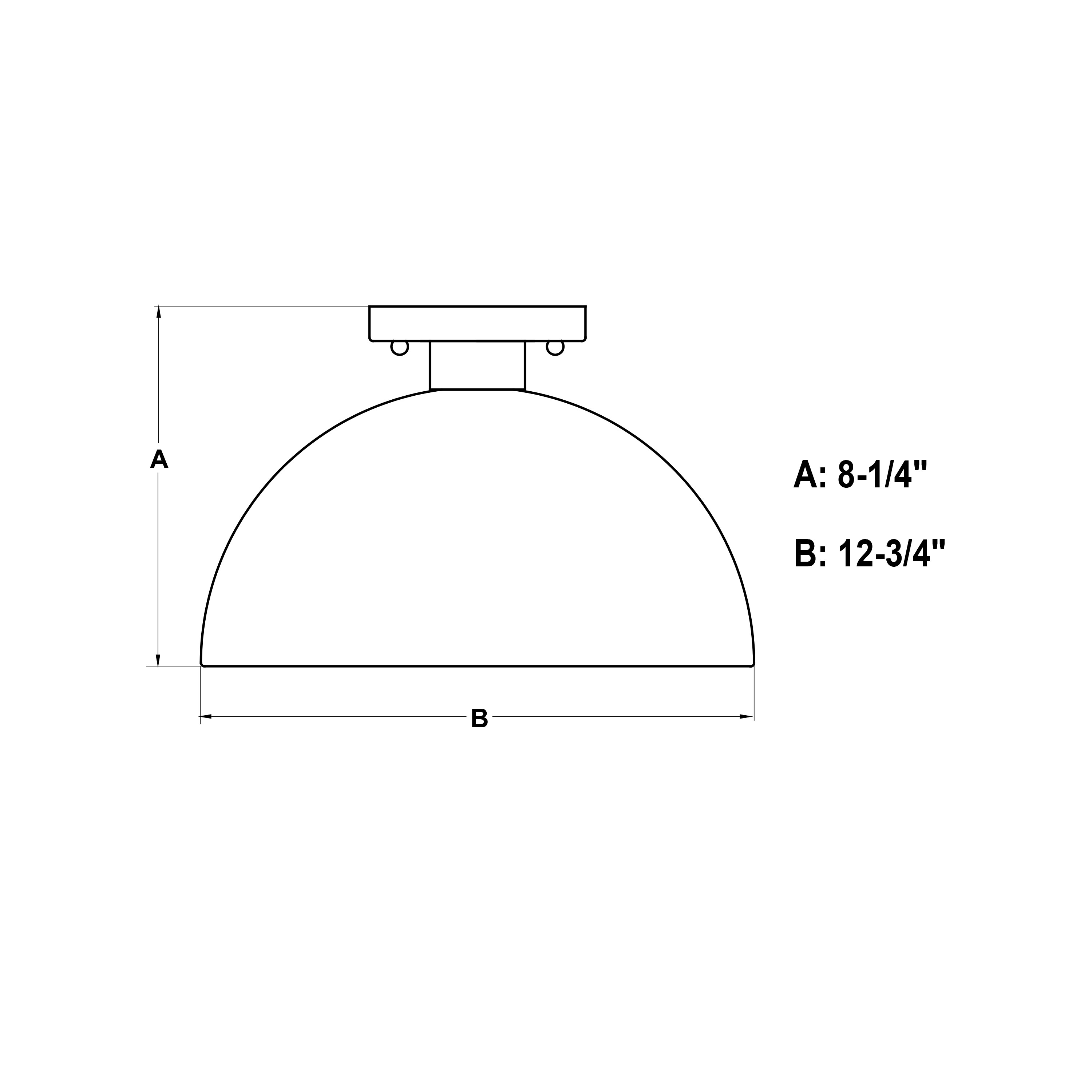 Cascadia Devon 1-Light 12.75-in Multiple Finishes Black Led, Semi mount ...