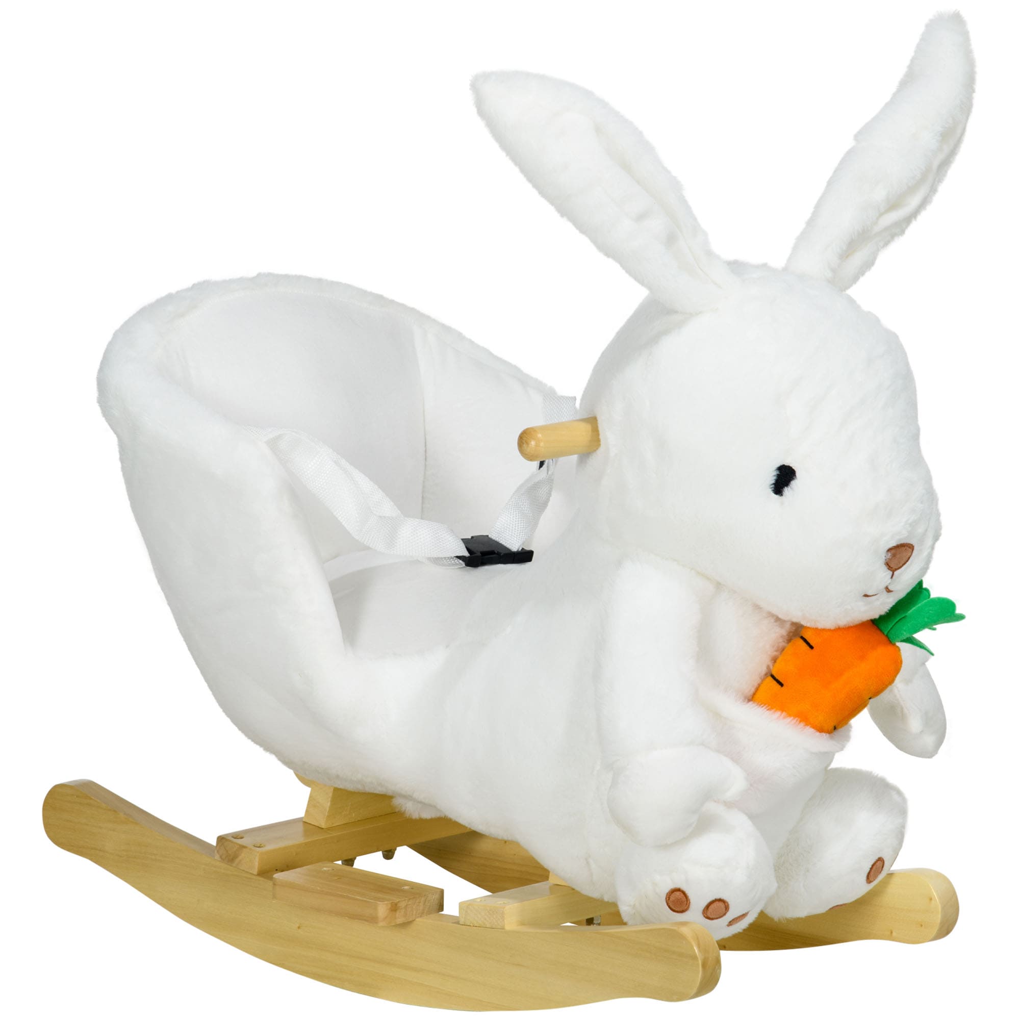 Qaba Baby Rocking Horse Riding Horse Bunny Rabbit Themed Rocker with ...
