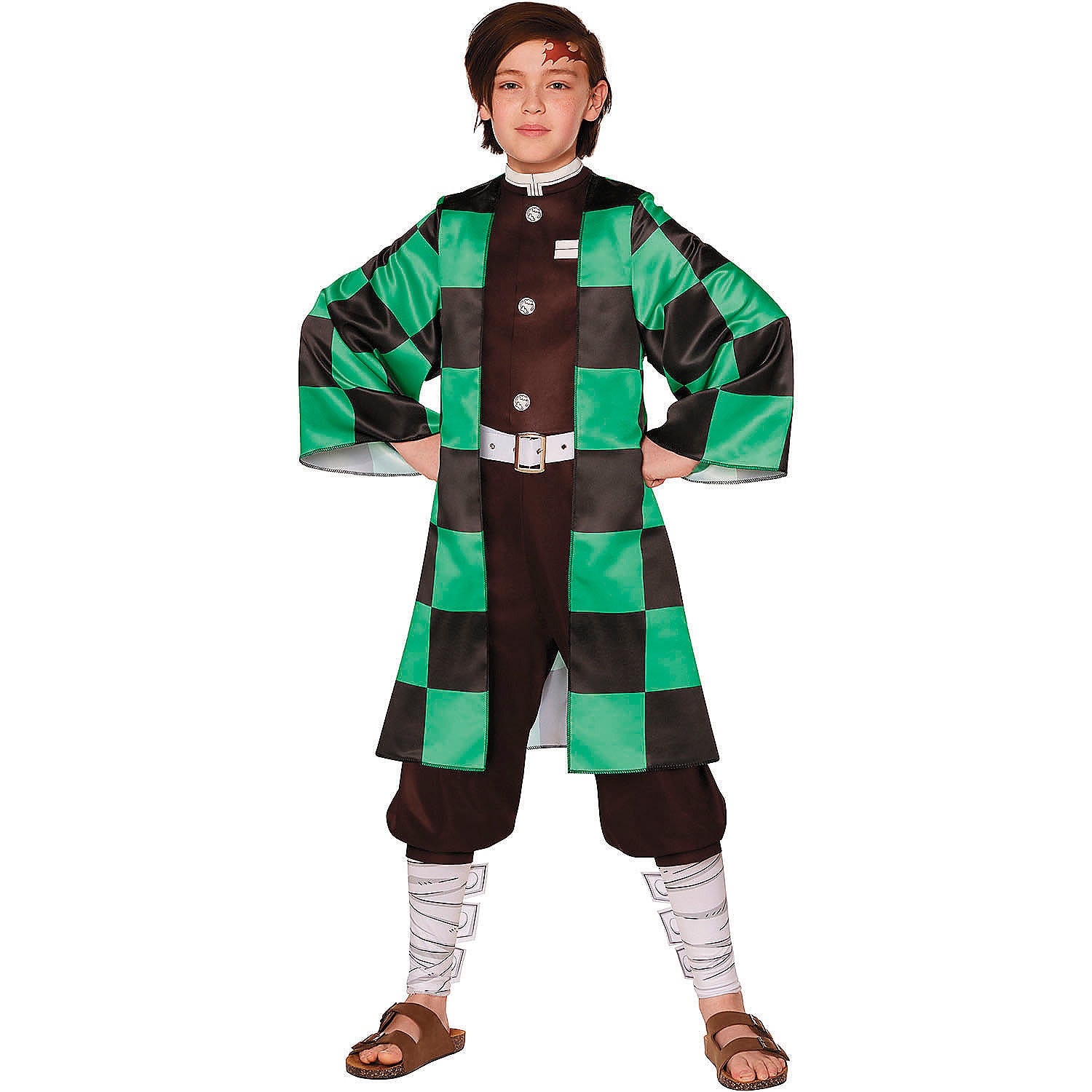 Inspirit Designs Demon Slayer Boys' Tanjiro Kamado Halloween Costume ...