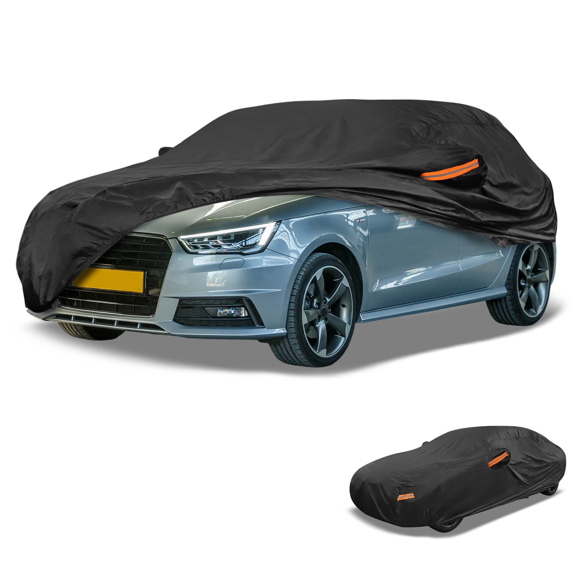Unique Bargains Waterproof All-Weather Universal Car Cover with Right ...