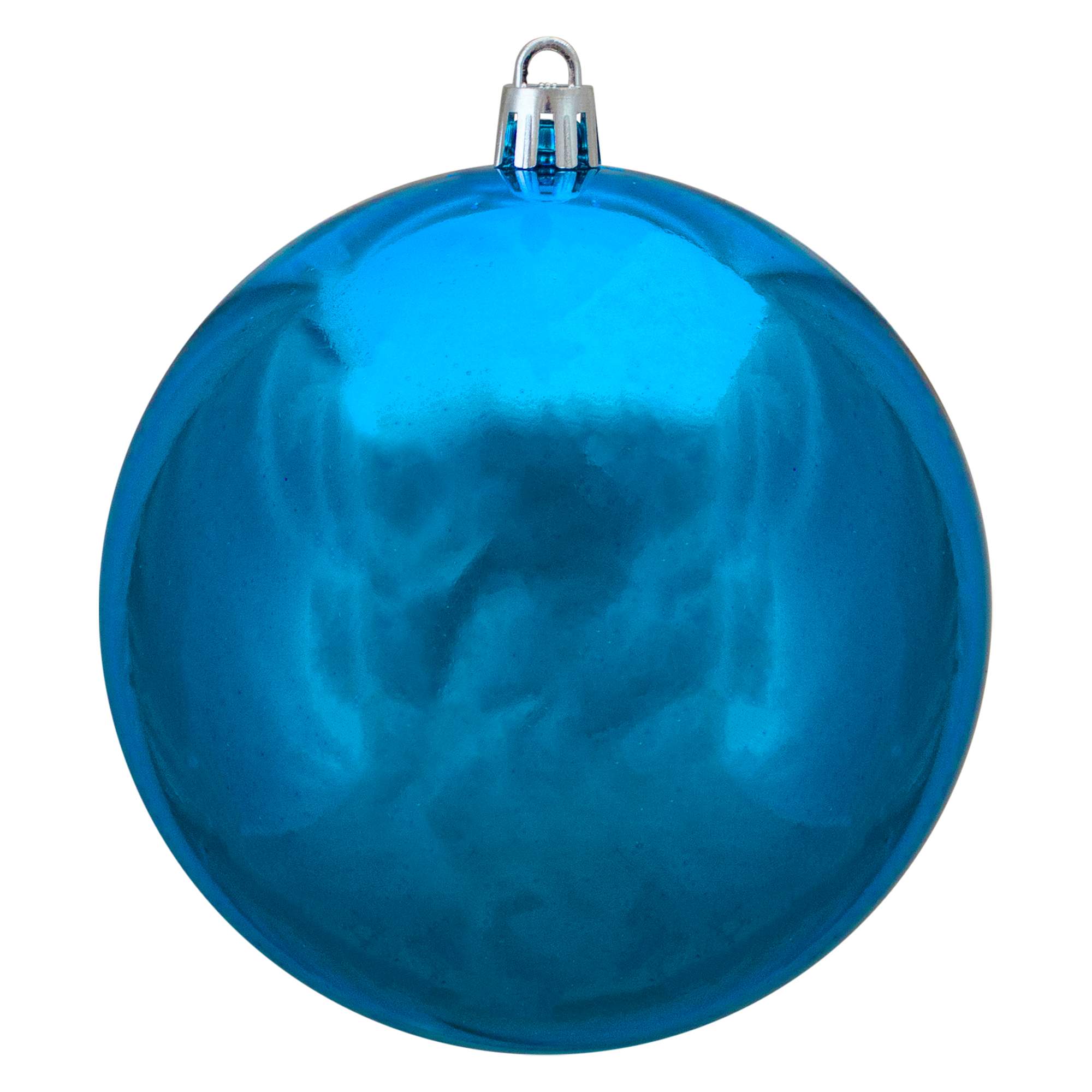 Northlight 4 inch Shiny Lavish Blue Shatterproof Christmas Ball ...