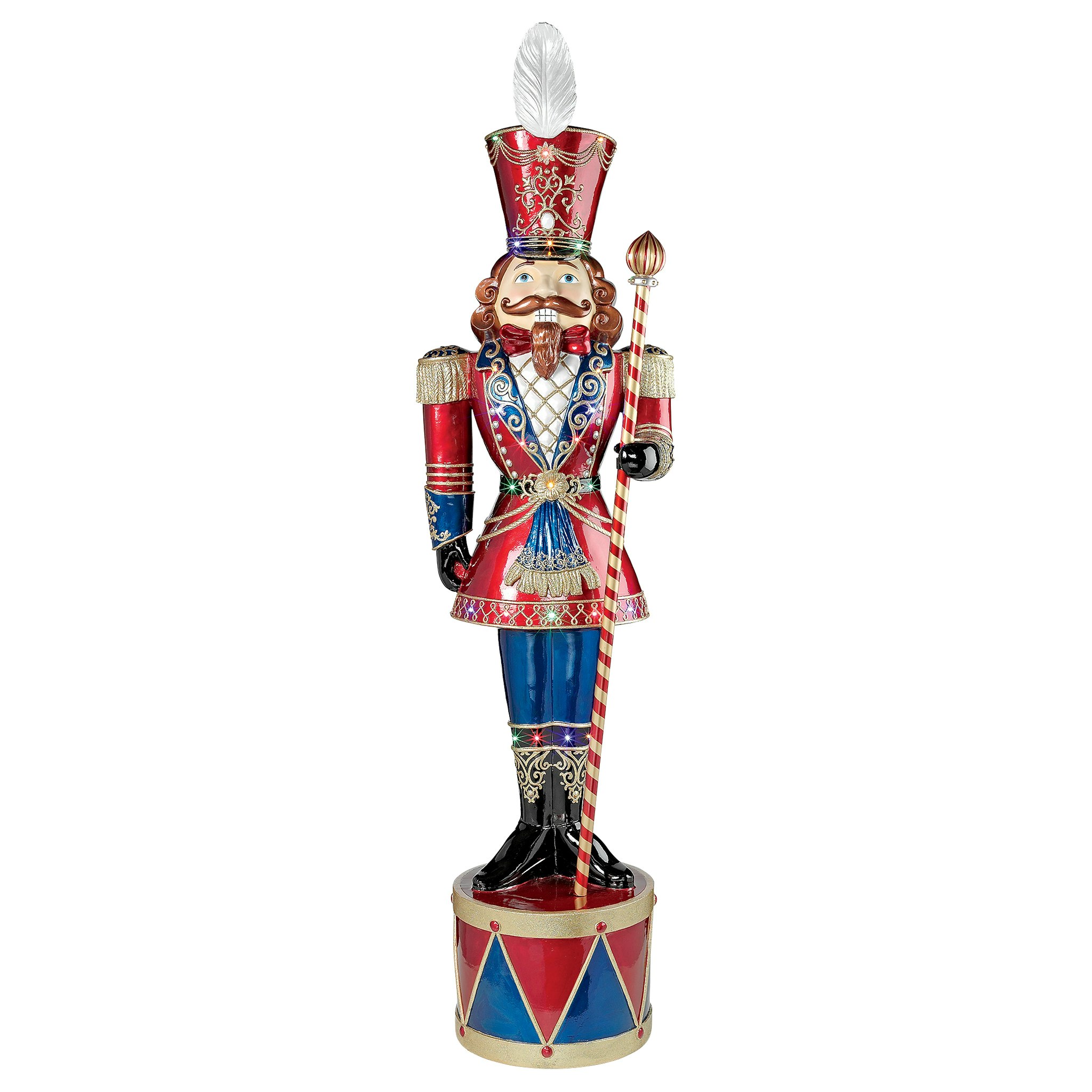 Design Toscano 76-in Lighted Nutcracker Christmas Decor DB1411261 at ...