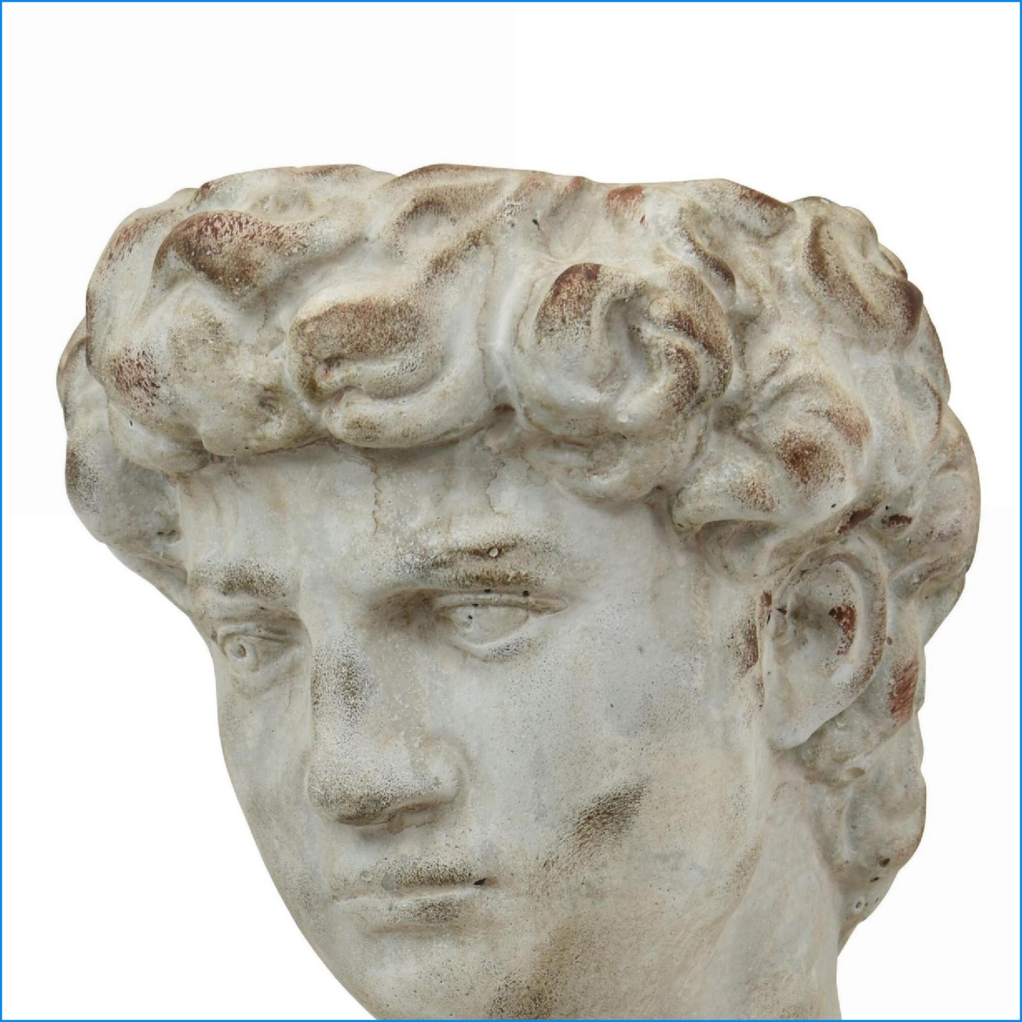 Watnature Planter Classical 11 Inch Slate Gray Terracotta Bust Planter ...