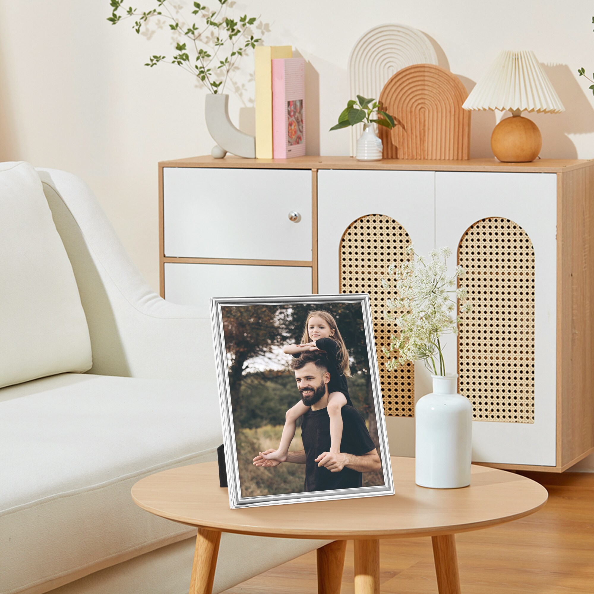 Unique Bargains Smooth Metal Picture Frame Photo and Poster Horizontal ...