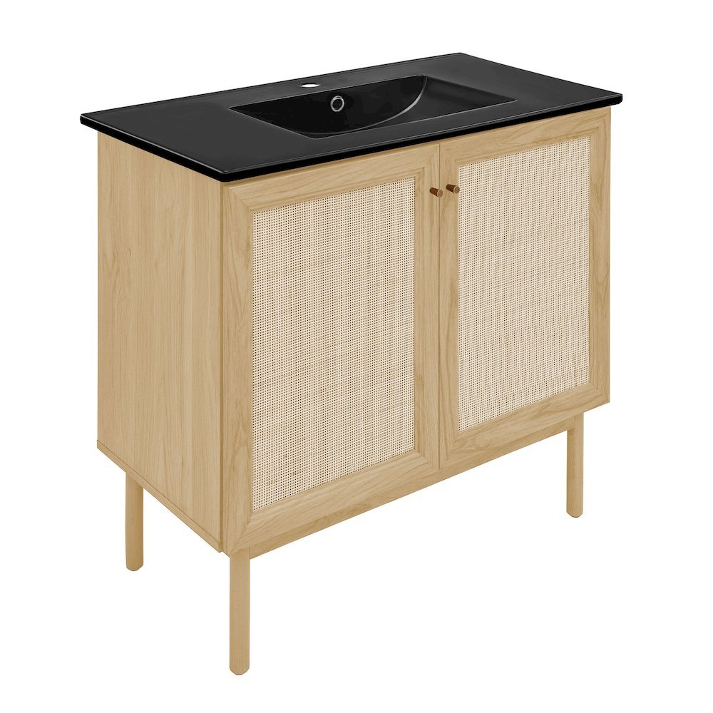 Swiss Madison Classe 36 Freestanding Bathroom Vanity in Natural Oak ...