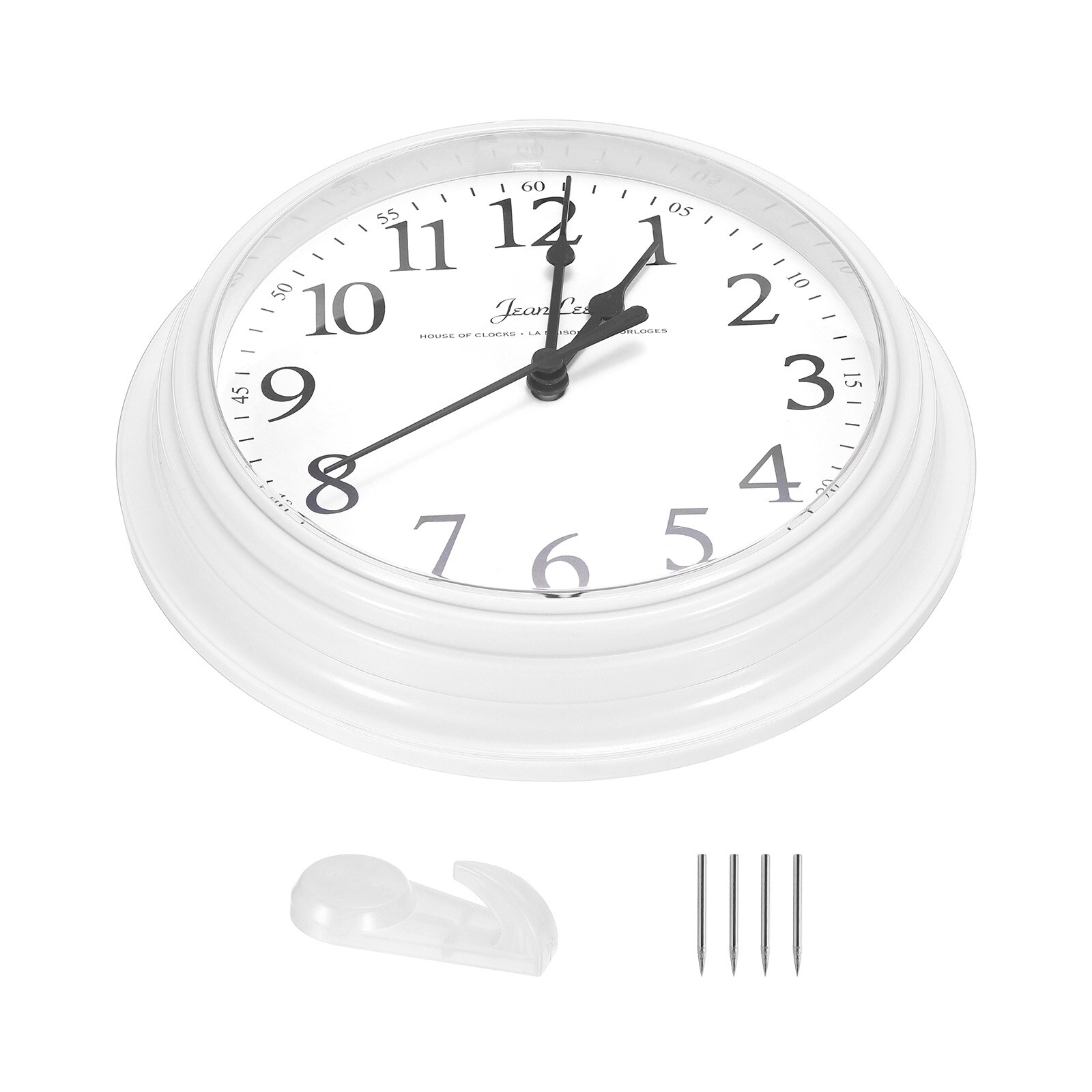 PATIKIL 9inch Wall Clock Quartz Battery Operated Silent Non-Ticking ...