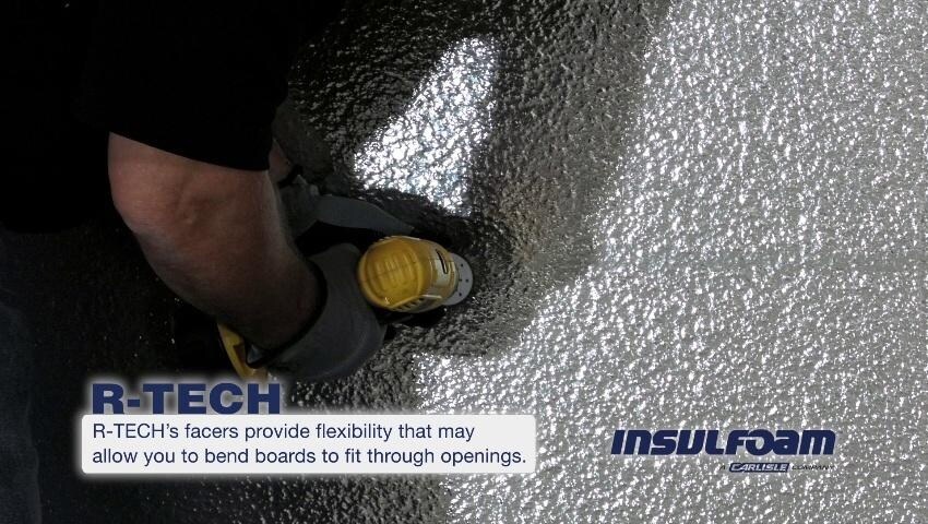 Insulfoam R- 3.85 , 1-in x 4-ft x 8-ft Faced Expanded polystyrene Board ...