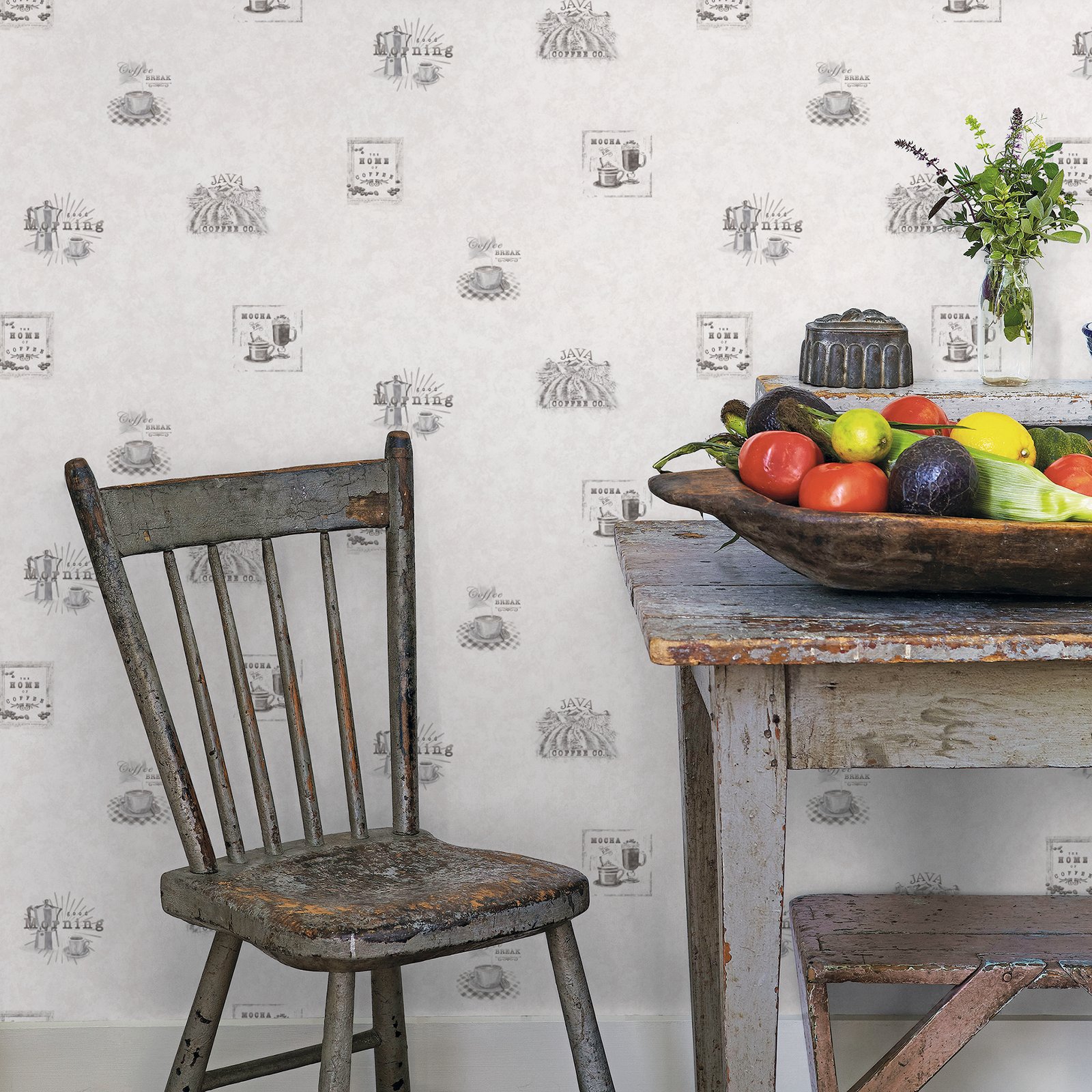 Galerie Just Kitchens Coffee Black Wallpaper G45413 in the Wallpaper ...