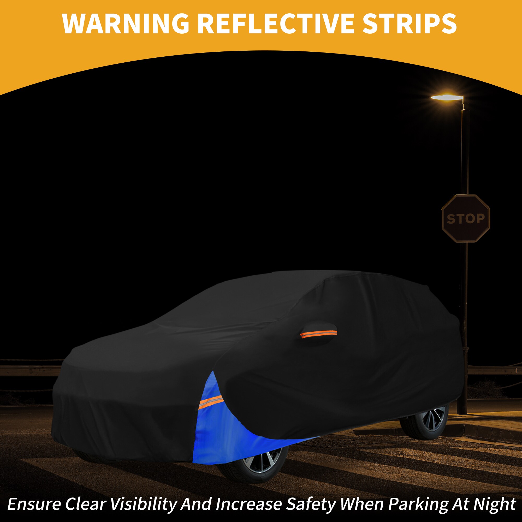 Unique Bargains Waterproof All-Weather Universal Car Cover with Right ...