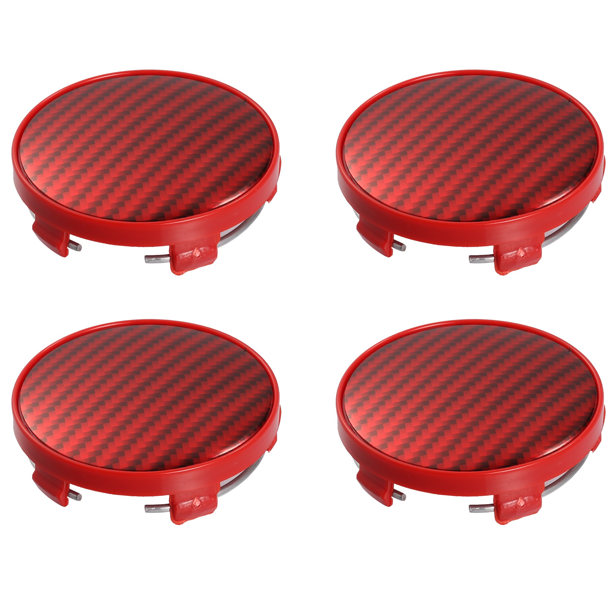 Unique Bargains 4pcs 60mm Dia 5 Clips Wheel Center Hub Caps for Car ...