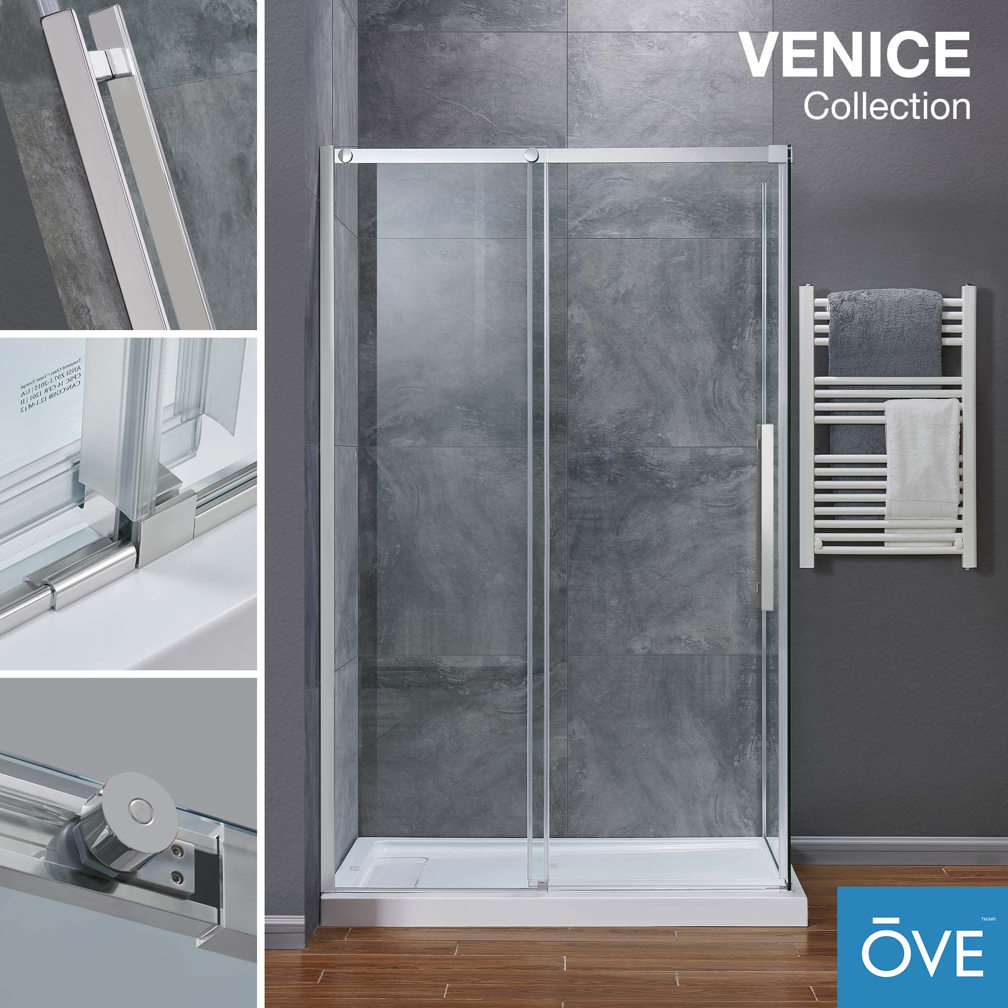 Ove Decors Venice 4 Piece 48 In W X 32 In L X 76 In H Rectangular