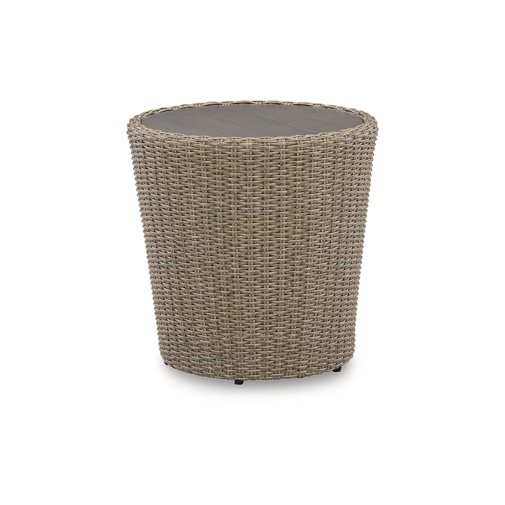 Signature Design by Ashley Danson Beige Outdoor End Table with Resin ...