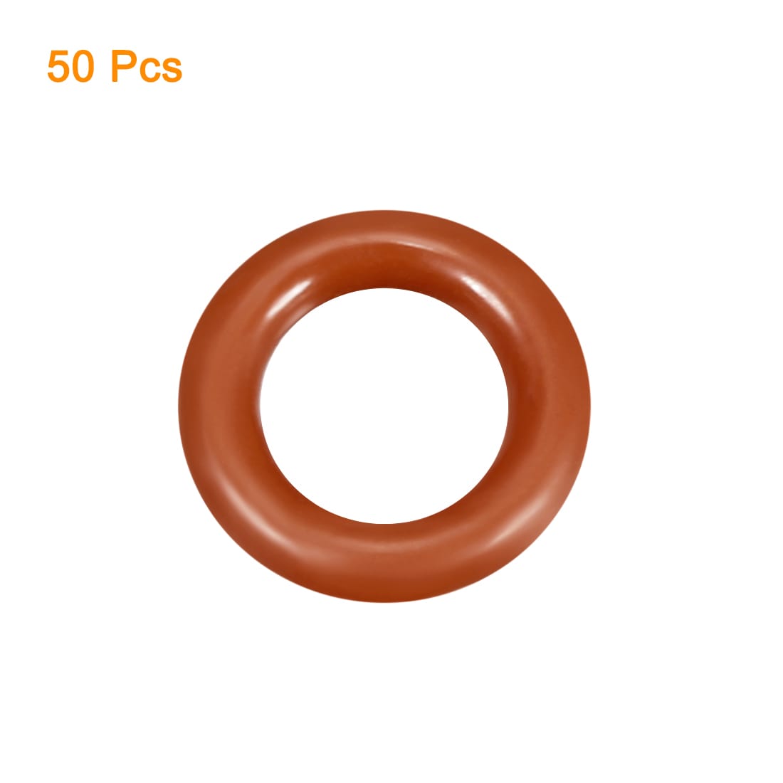 Unique Bargains Silicone O-Ring 10mm OD 6mm ID 2mm Width VMQ Seal Rings ...