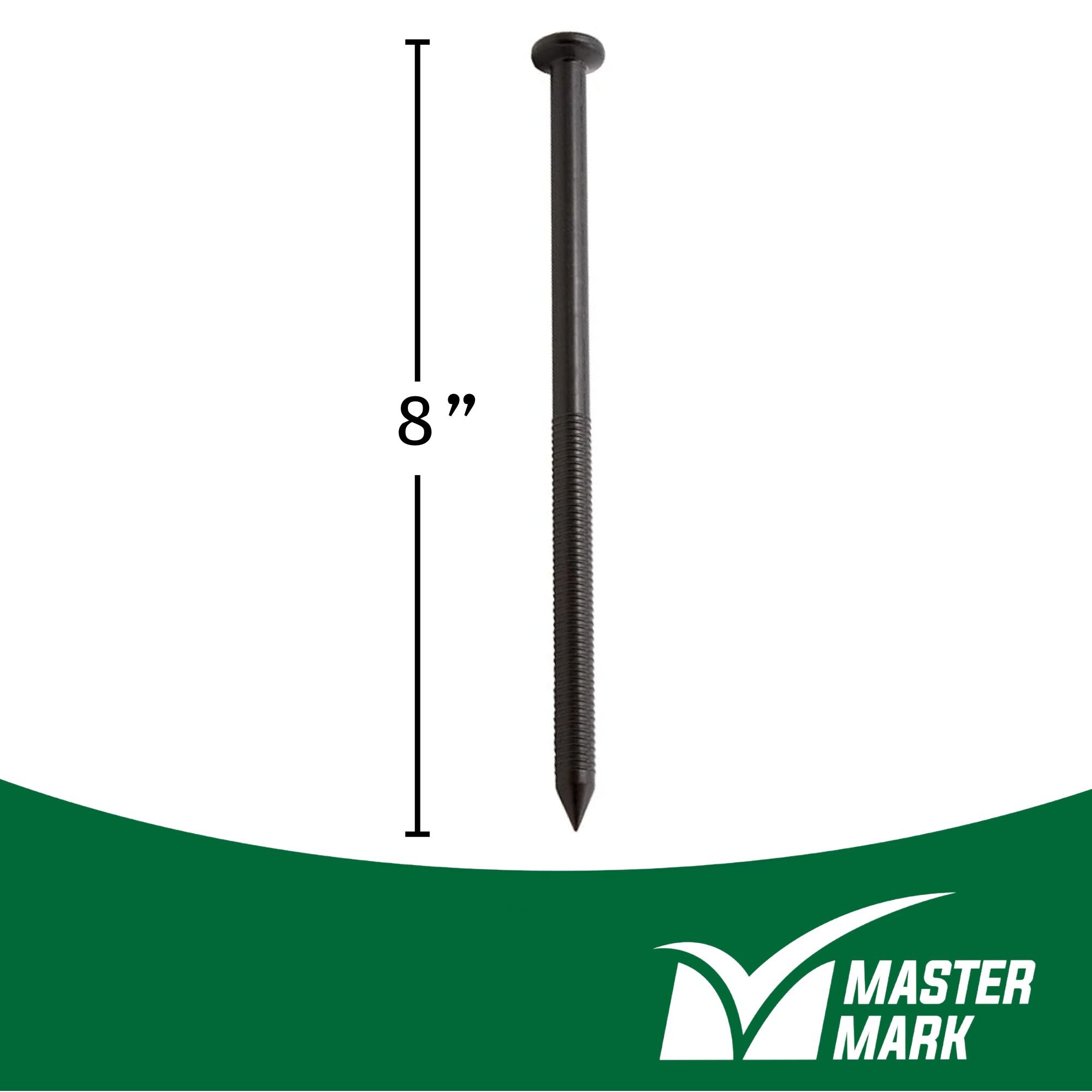Master Mark 10 -Pack 8-in Black Plastic Edging stake in the Edging ...