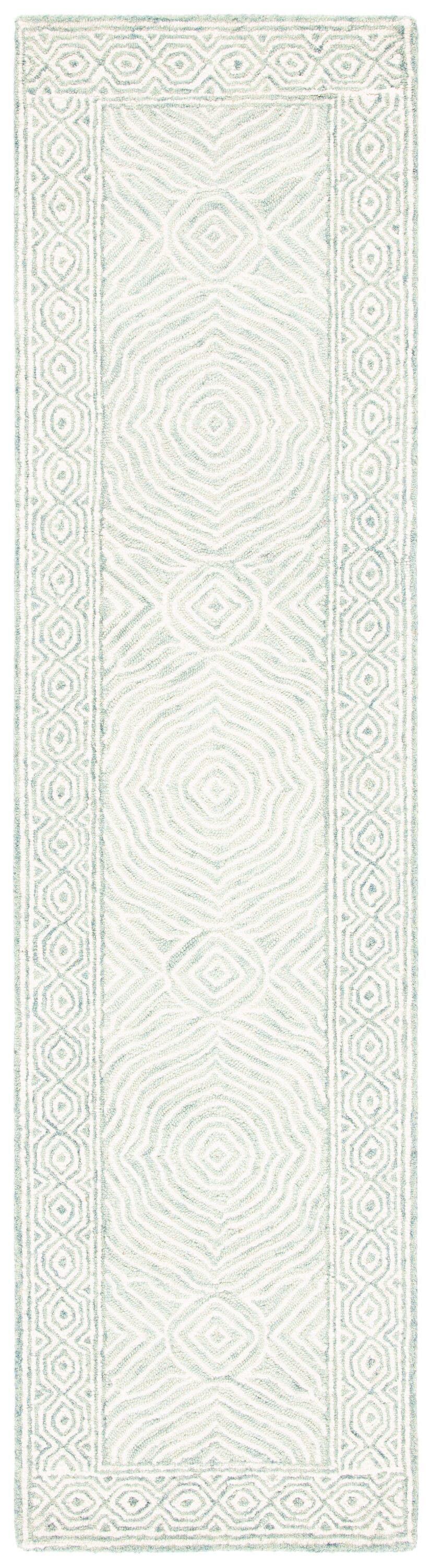 Safavieh Roslyn 351 Green/Blue Contemporary 2ft-3in x 9ft Runner Rug in ...