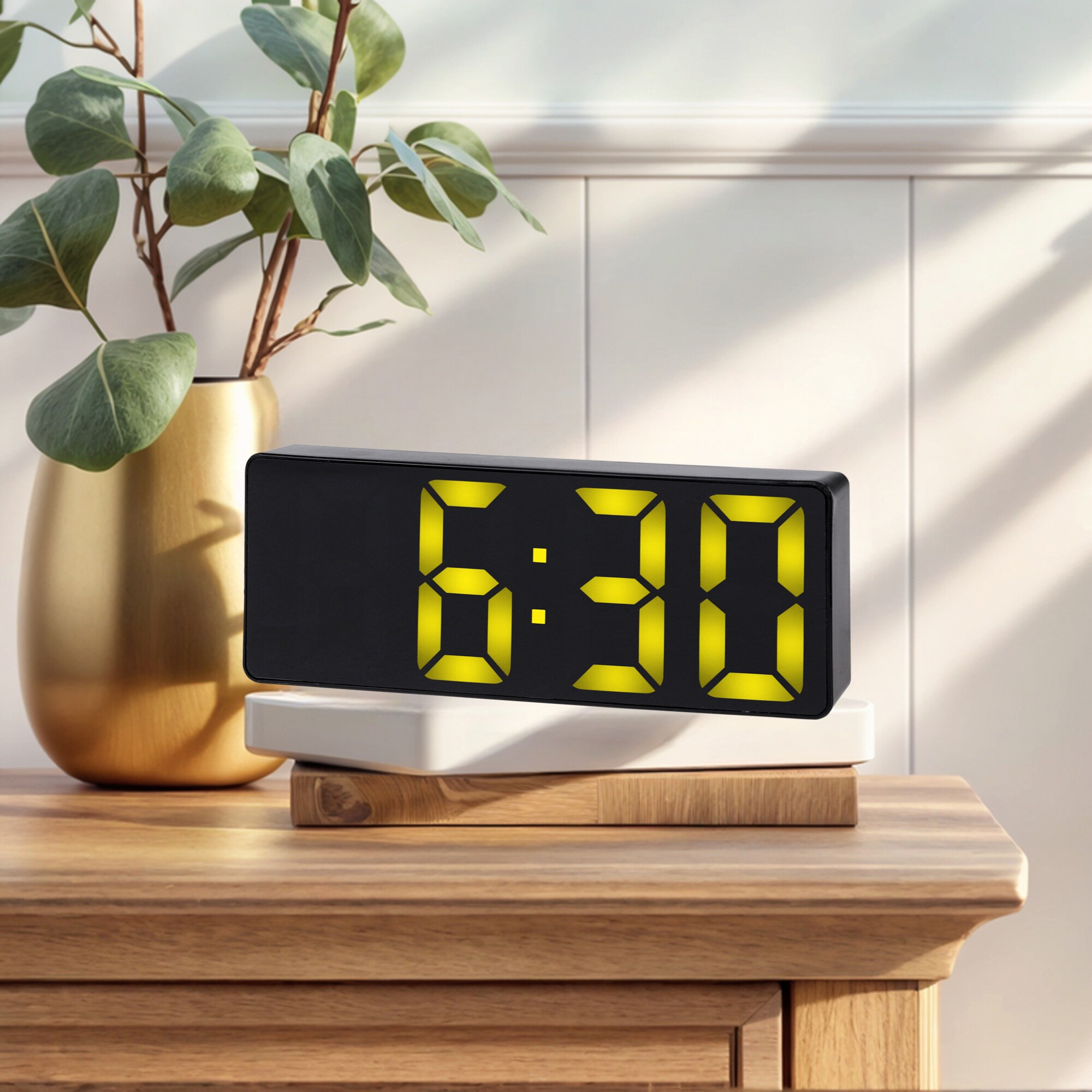 Unique Bargains Small Digital Alarm Clock for Bedroom Alarm Clocks with ...