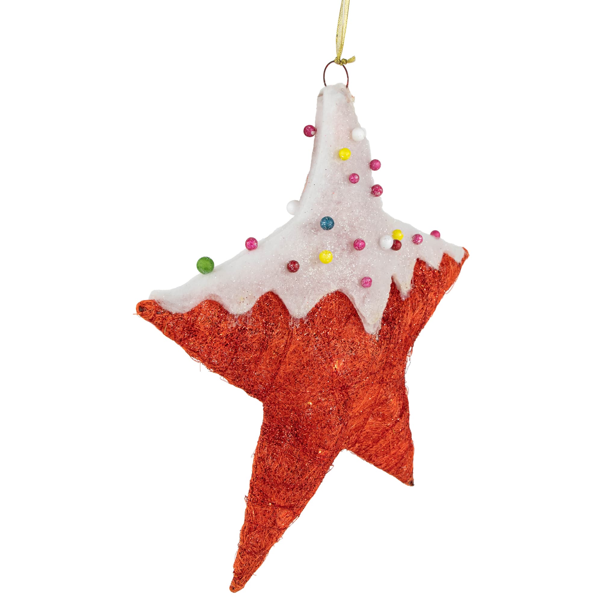 Northlight Lighted Candy Covered Sisal Star Christmas Window Decoration ...