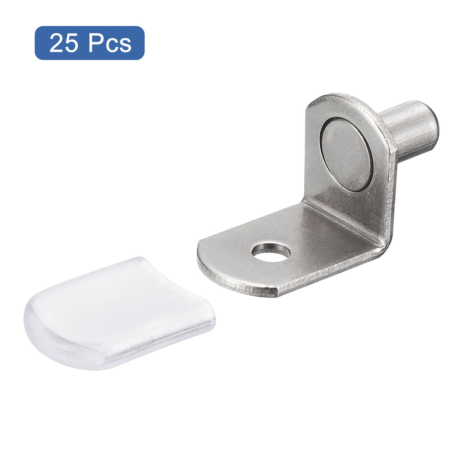 Unique Bargains Shelf Support Pegs 25pcs 6mm(1/4inch) L-Shaped Support ...