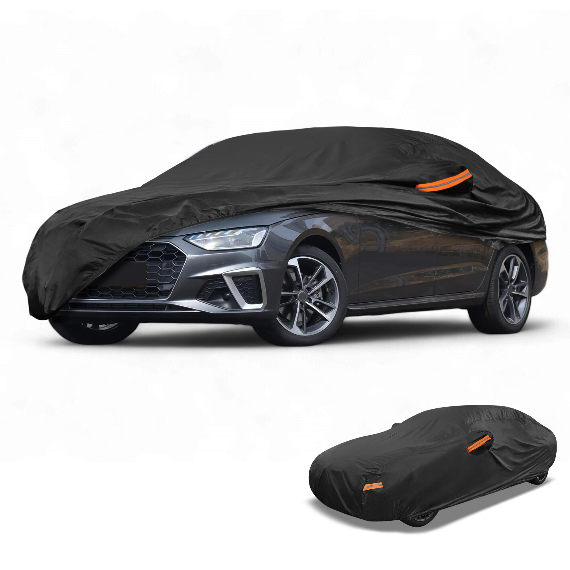 Unique Bargains Waterproof All-Weather Universal Car Cover with Right ...