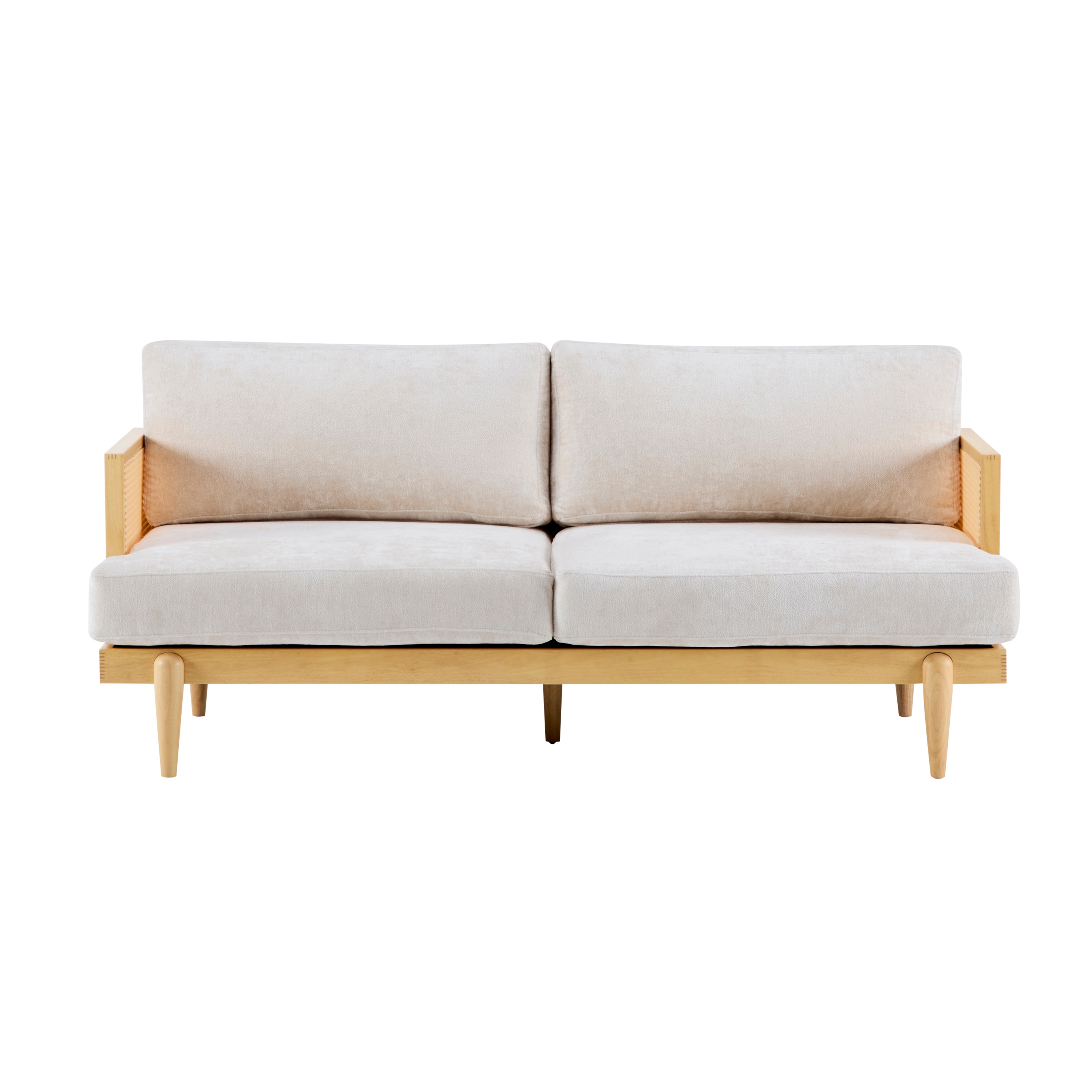 Christopher Knight Home Emir 72-inch Square Arm 3-Seater Sofa with Cane ...