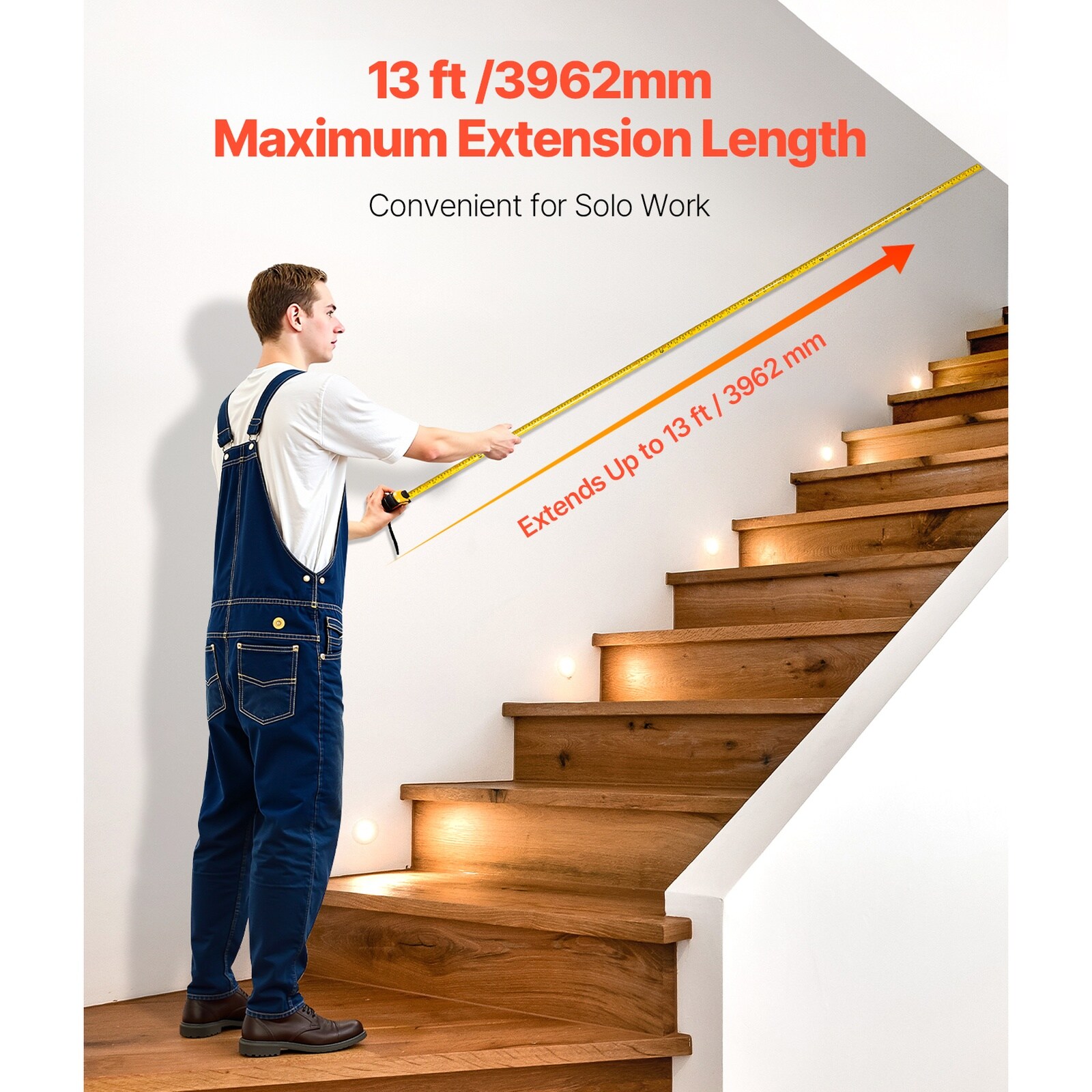 GIVIMO 2-Pack 25-ft Retractable Tape Measure Set Measuring Tape with ...