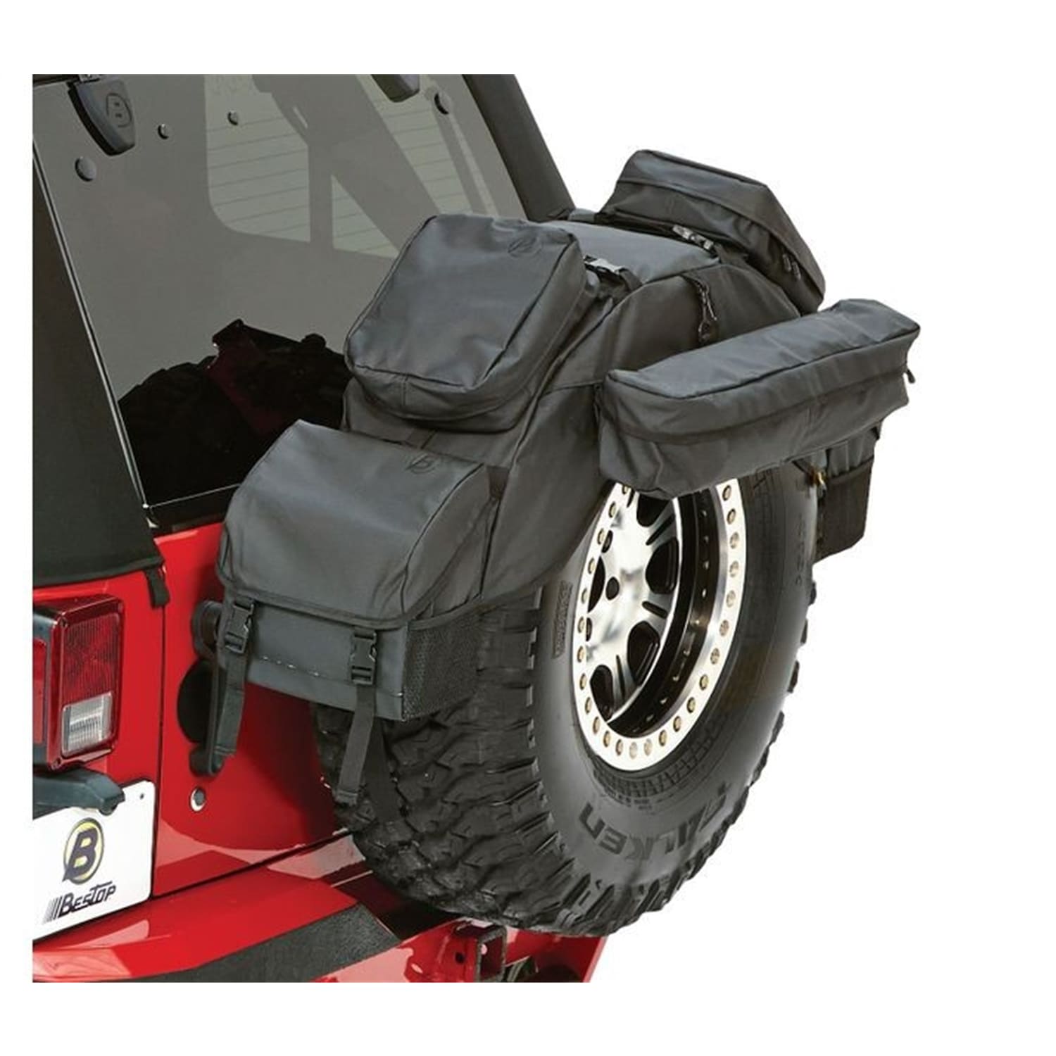 Bestop Roughrider Tailgate Organizer For 87-24 Jeep Wrangler 54135-35 ...