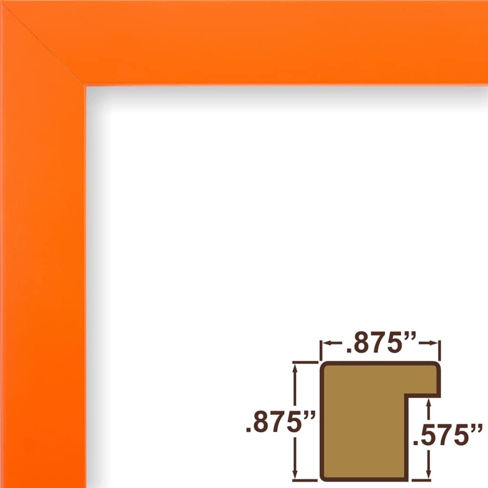 Craig Frames 20x24 Picture Frame Orange Confetti Style 140649 0.875 ...