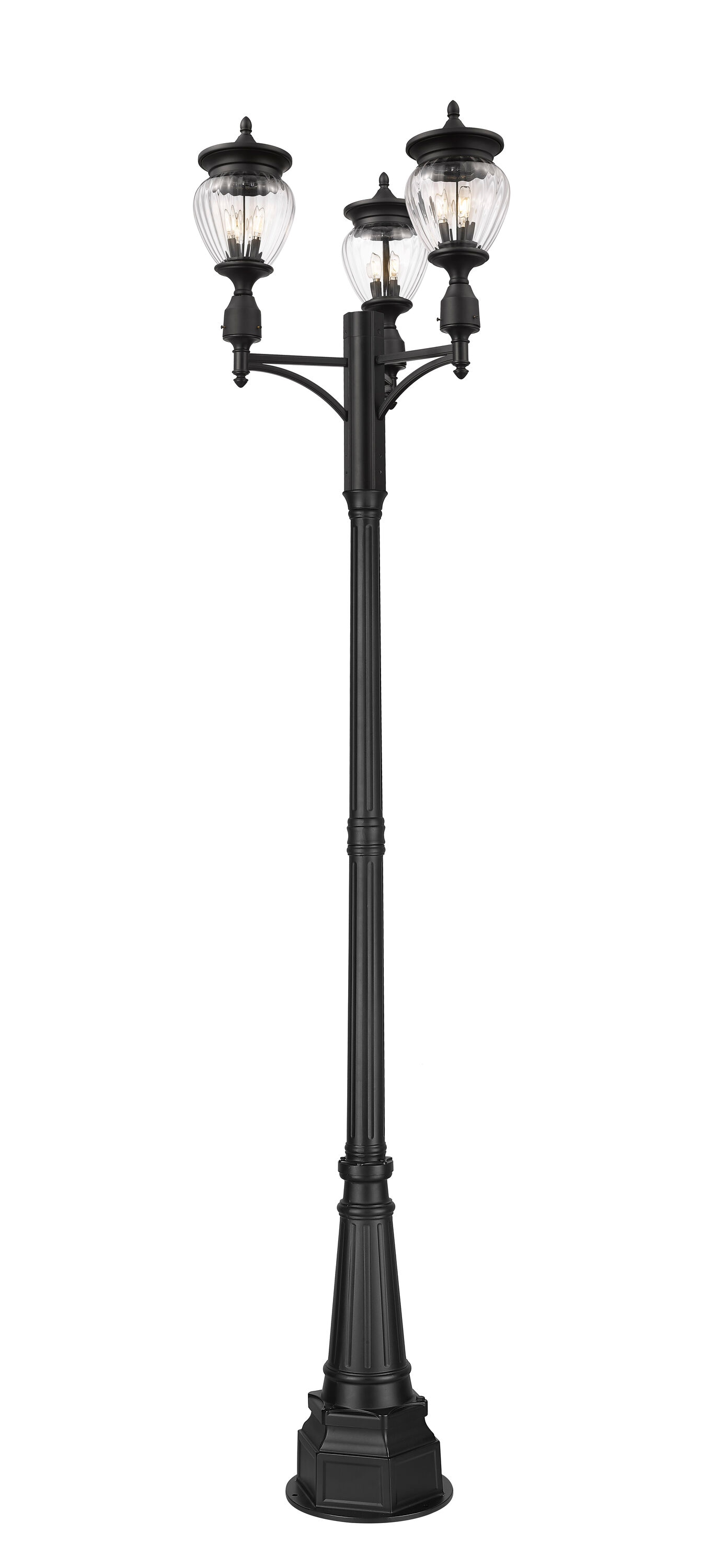 Z-Lite Davina Black Hardwired LED Post light in the Complete Post ...
