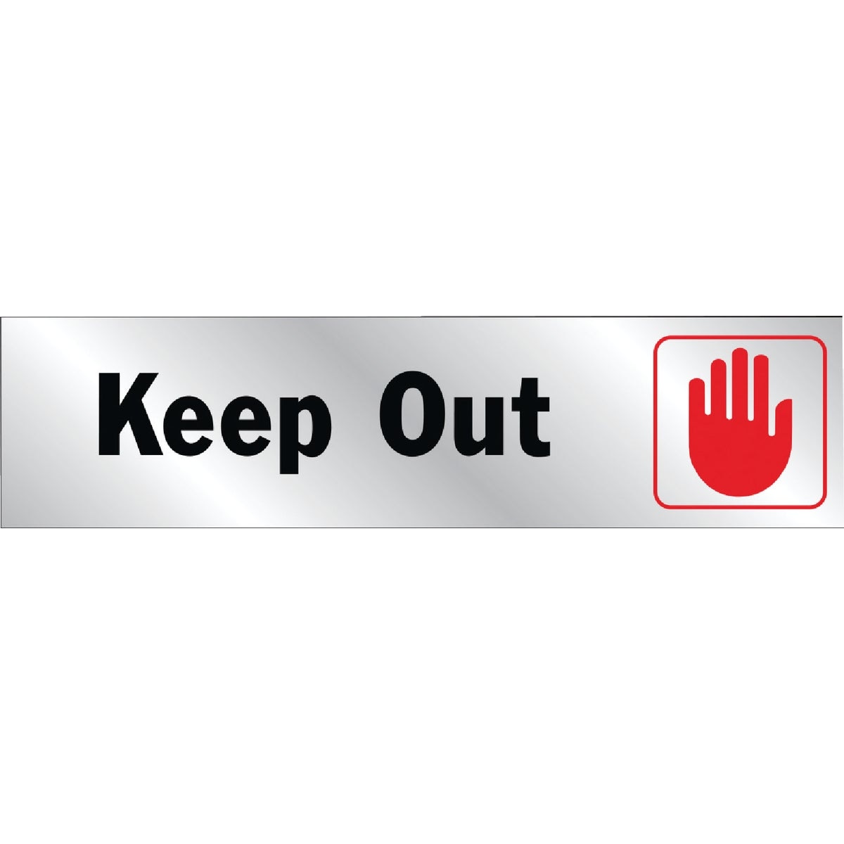 HY-C Hy-Ko English Keep Out Sign Aluminum 2 in. H x 8 in. W in the ...