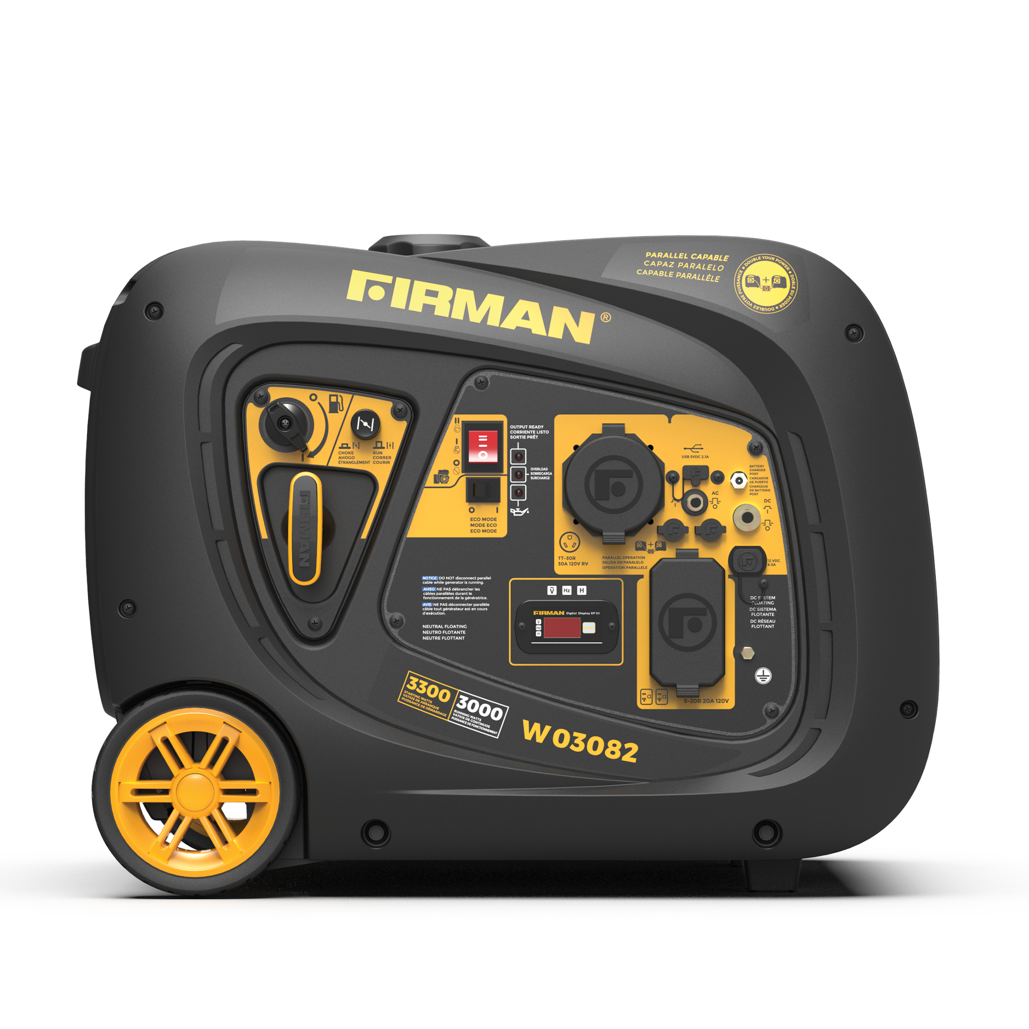 Firman W03082 Recoil Start 120V 3300 -Watt Single Fuel (Gasoline ...
