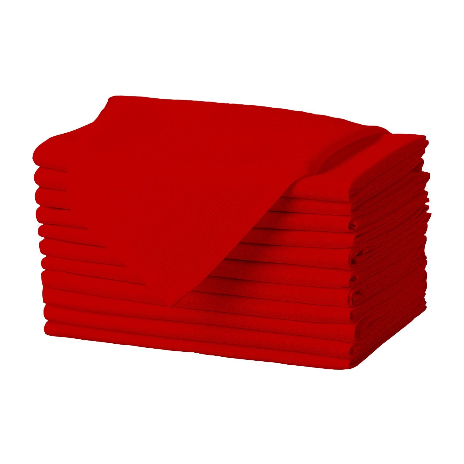 Gee Di Moda Cloth Napkin - 17 x 17 Inch Red Dinner Napkins - Set of 12 ...