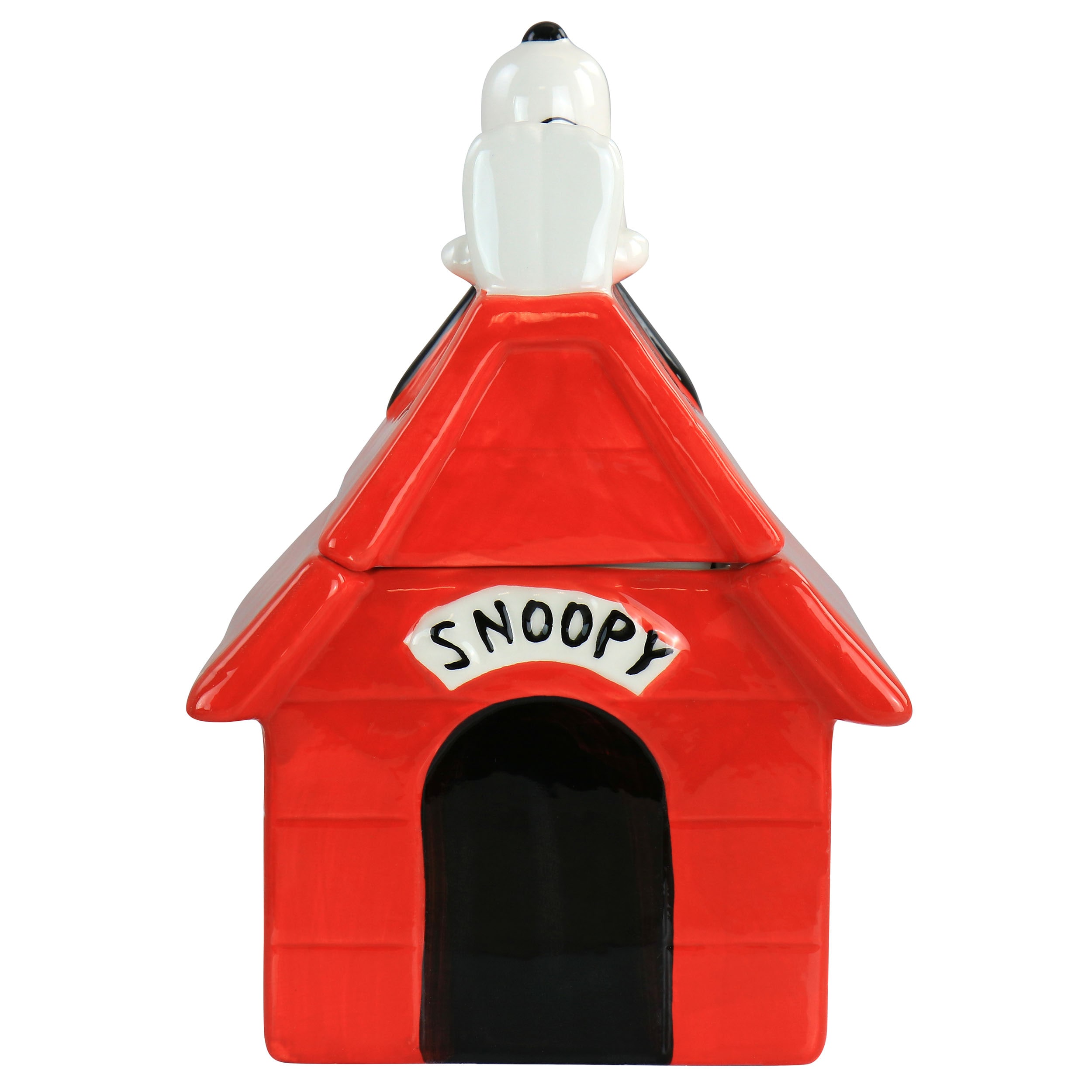 Gibson Peanuts Classic Snoopy Dog House Durastone 11.2in Cooke Jar in ...