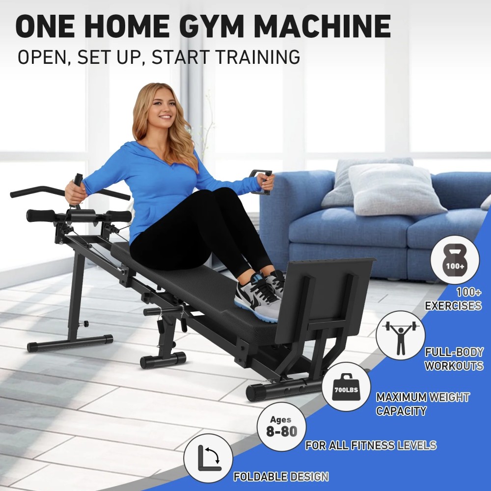 Syedee Total Home Gym Multi Functional Workout Machine with Total Over ...
