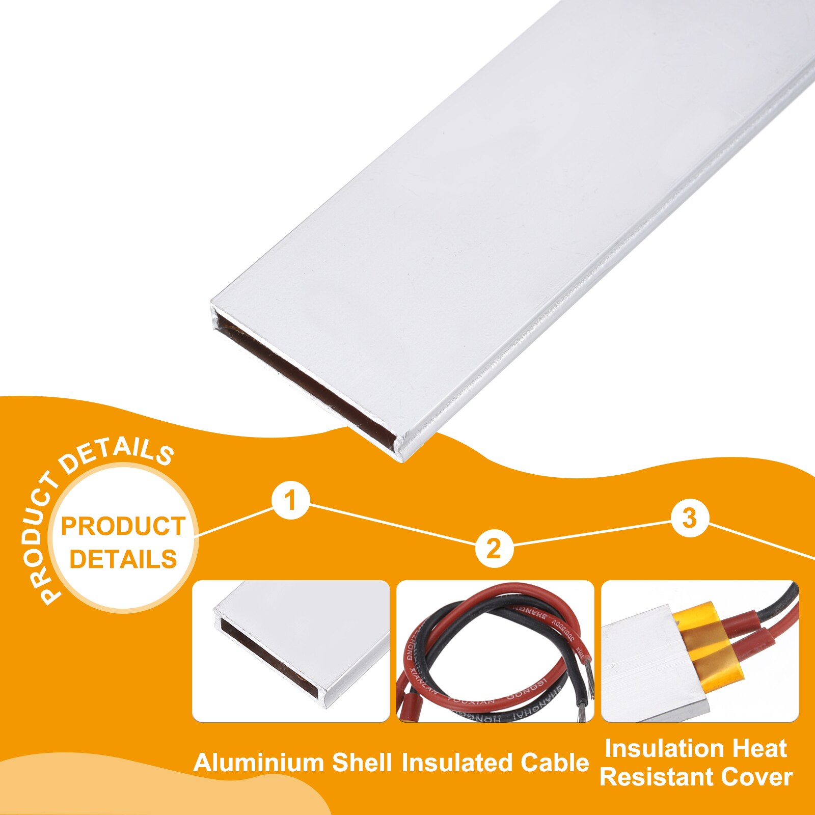 Unique Bargains 2pcs PTC Heating Element AC DC 110V PTC Heating Plate ...