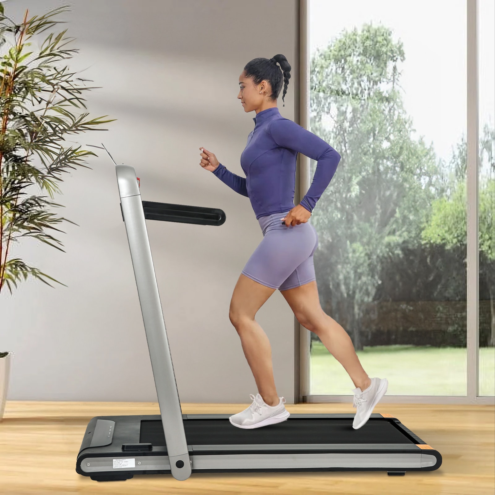 Flynama Foldable Treadmill in the Treadmills department at Lowes.com