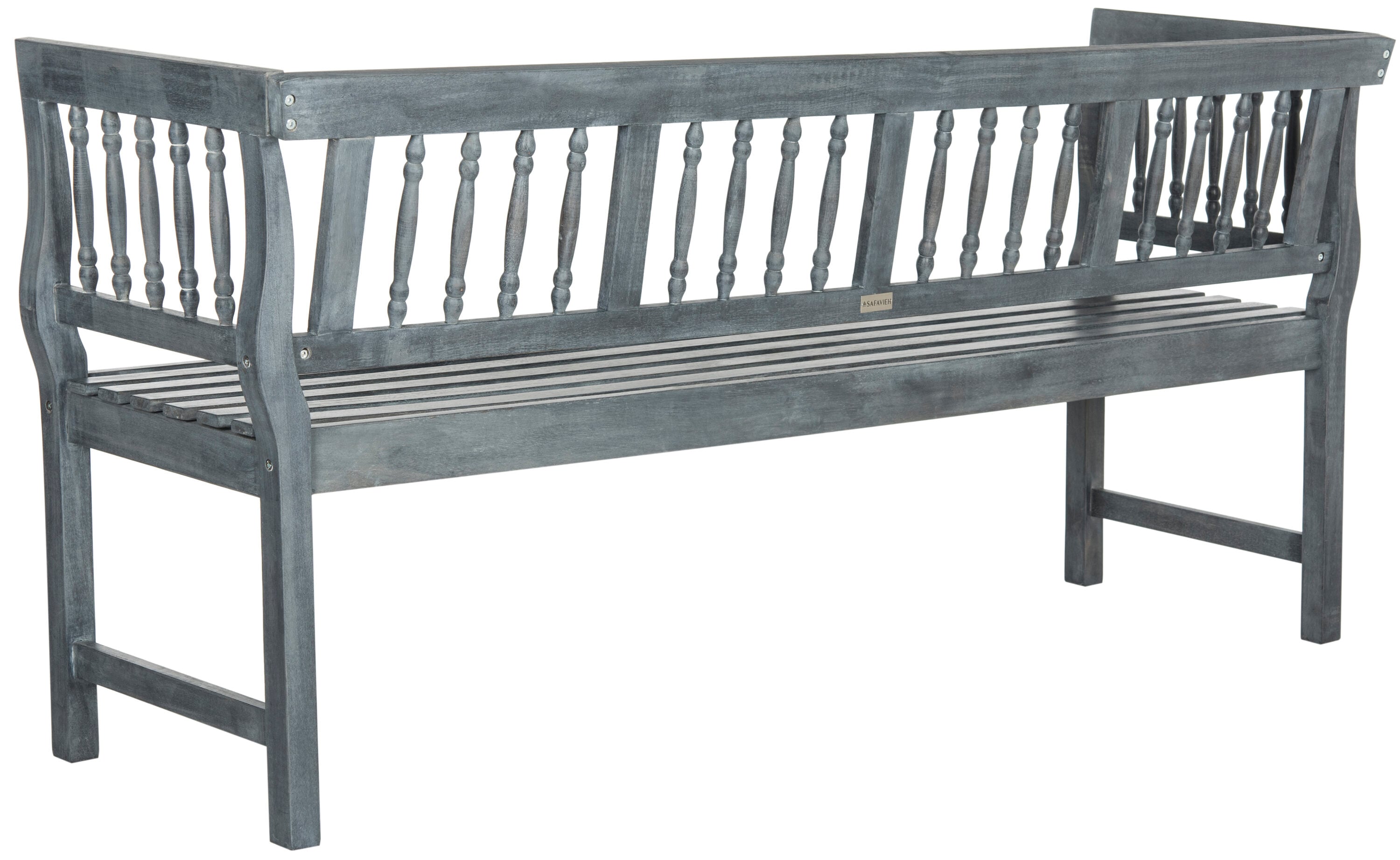 Safavieh BRENTWOOD BENCH (GRAY) in the Patio Benches department at ...