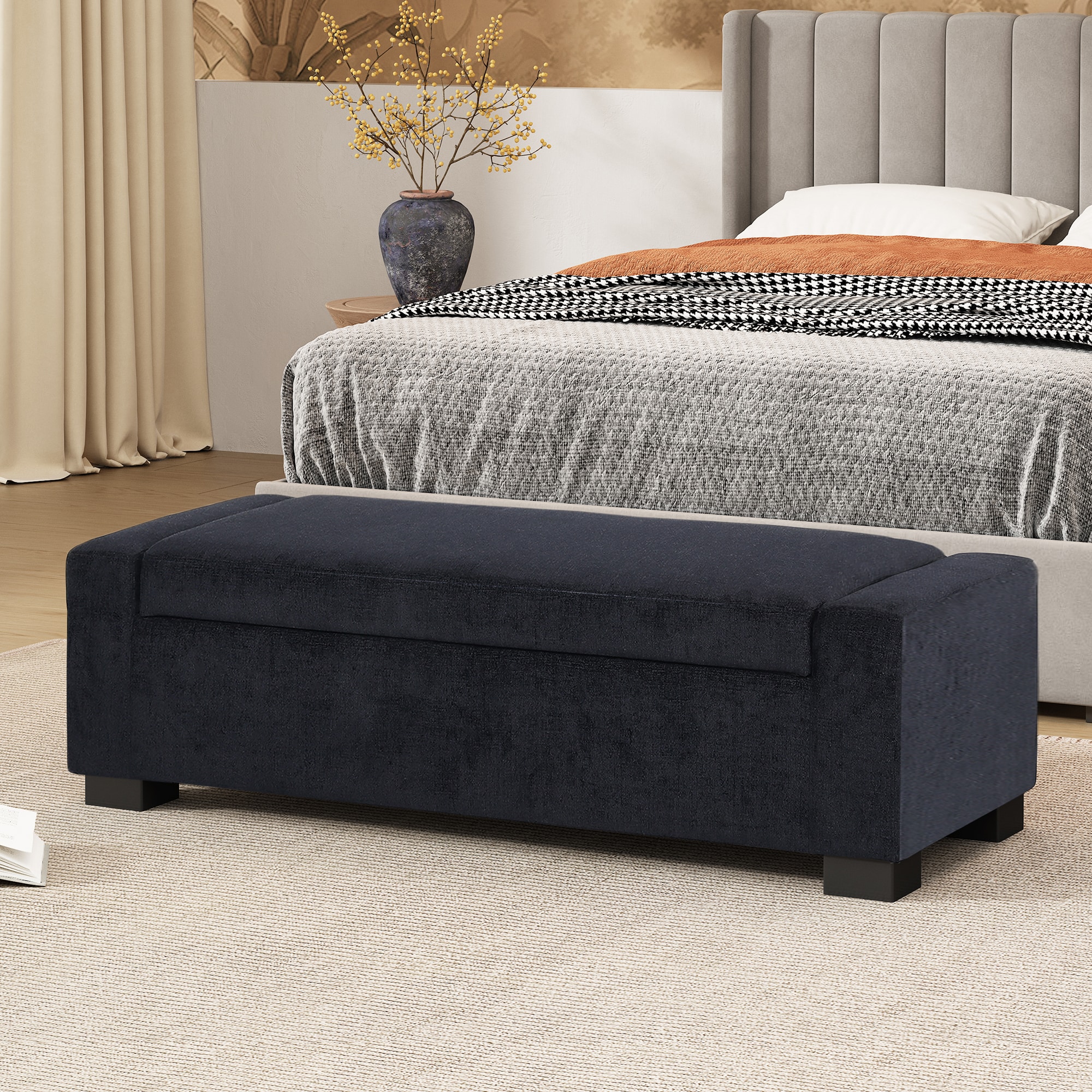 Christopher Knight Home Mia 50-inch Rectangular Ottoman Bench in ...