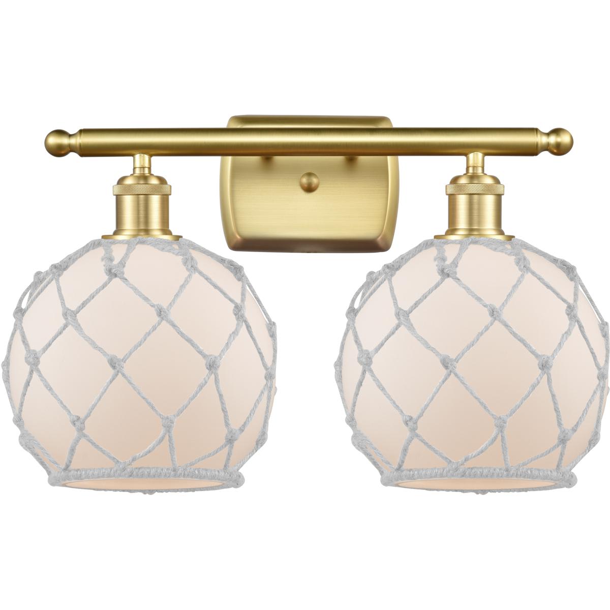 Innovations Lighting 516-2W-SG-G121-8RW-LED Ballston Farmhouse Rope ...