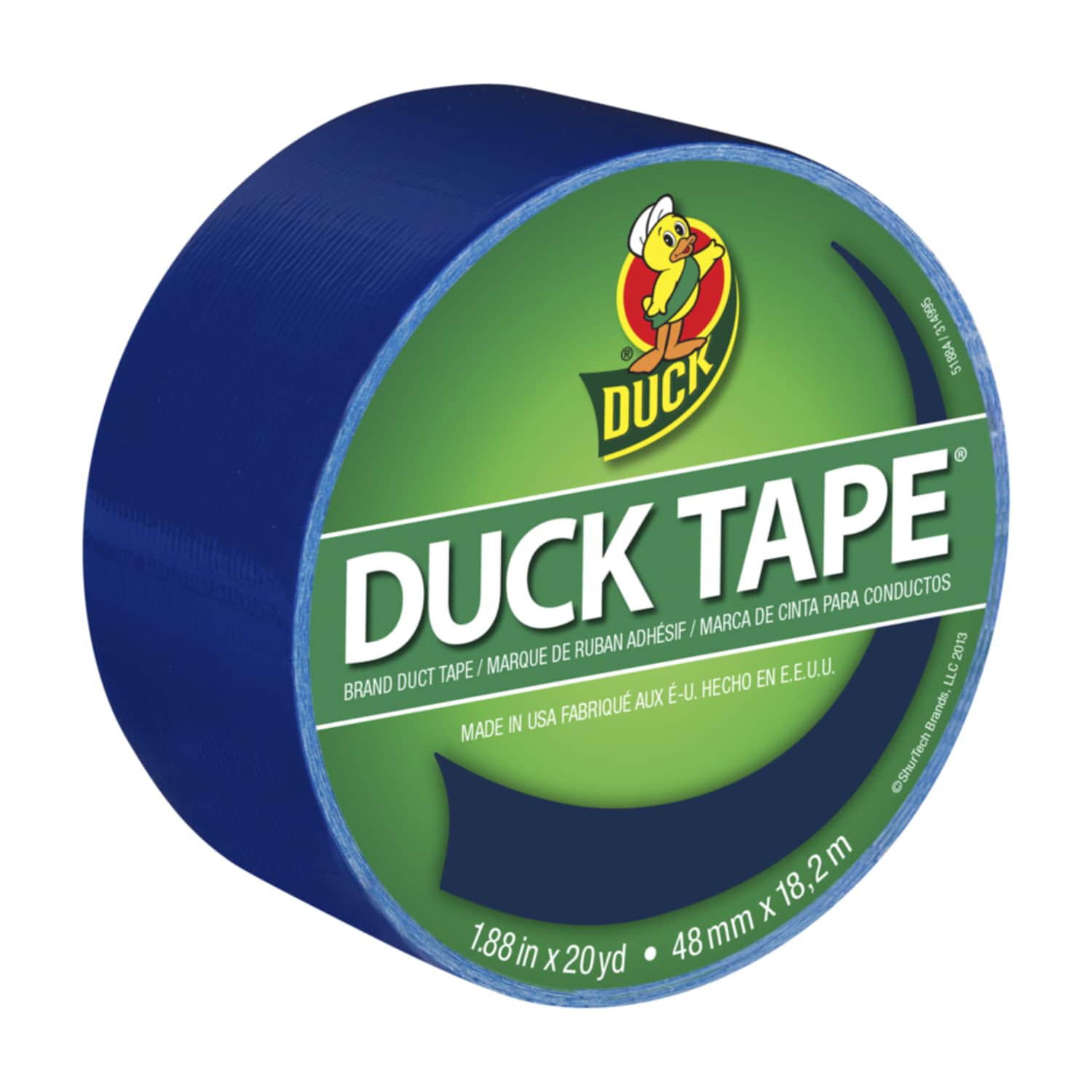 Duck Coat 1.88 in. W X 20 yd L Blue Solid Duct Tape in the Duct Tape ...