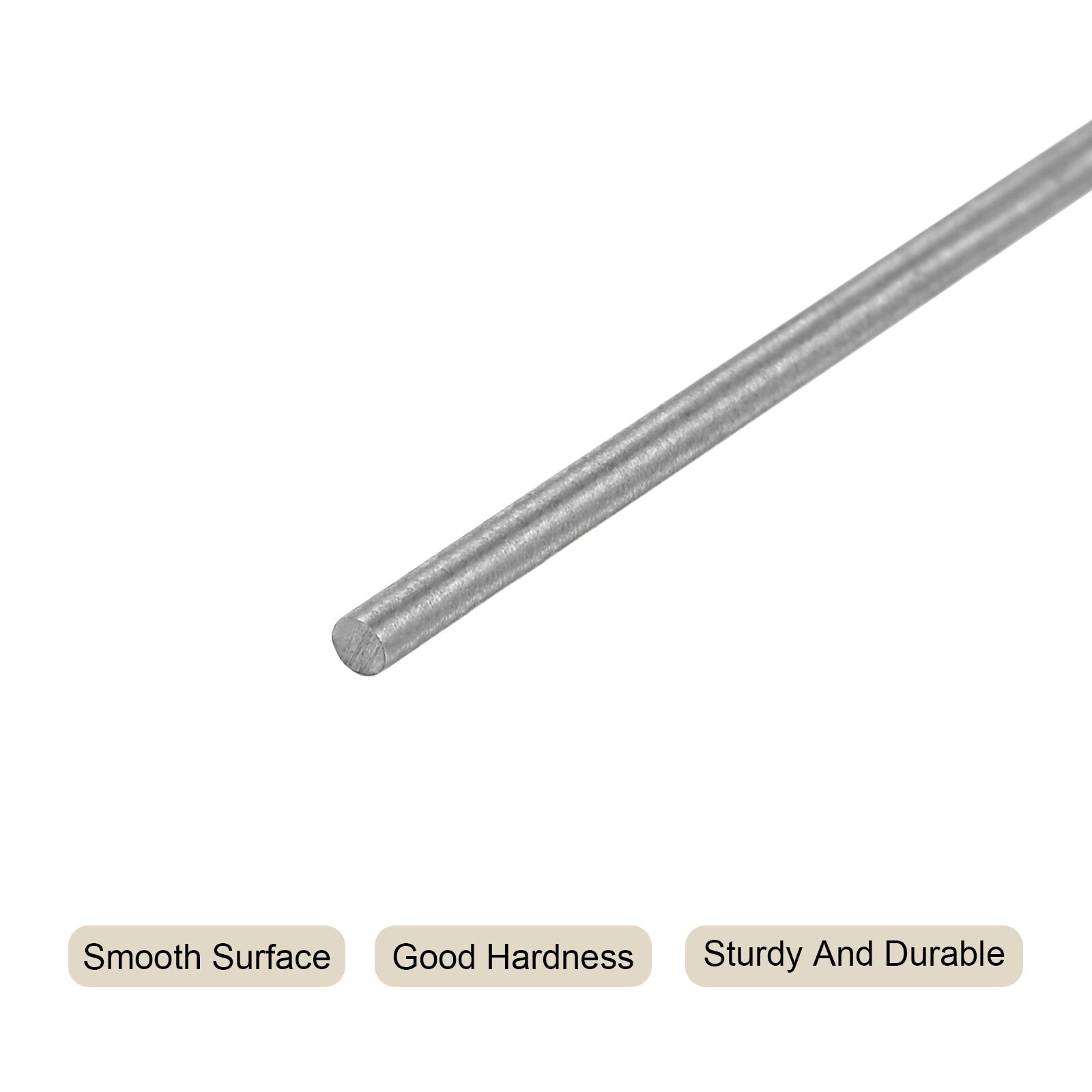 Unique Bargains Round Steel Rod 1mm HSS 63-65 HRC Lathe Bar Stock Tool ...