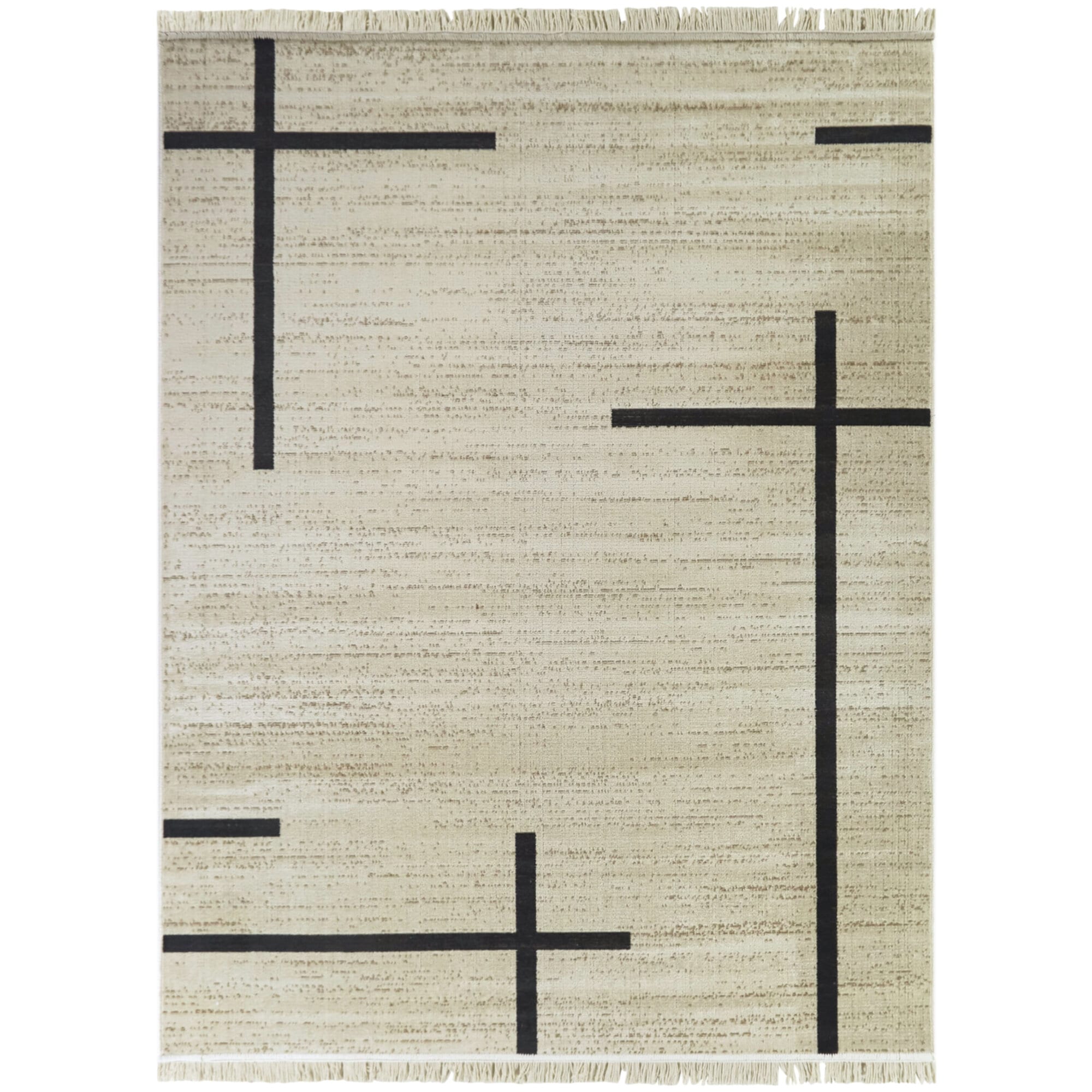 Balta Reiss 5ft 3in x 7ft Cream Contemporary Indoor Area Rug in the ...