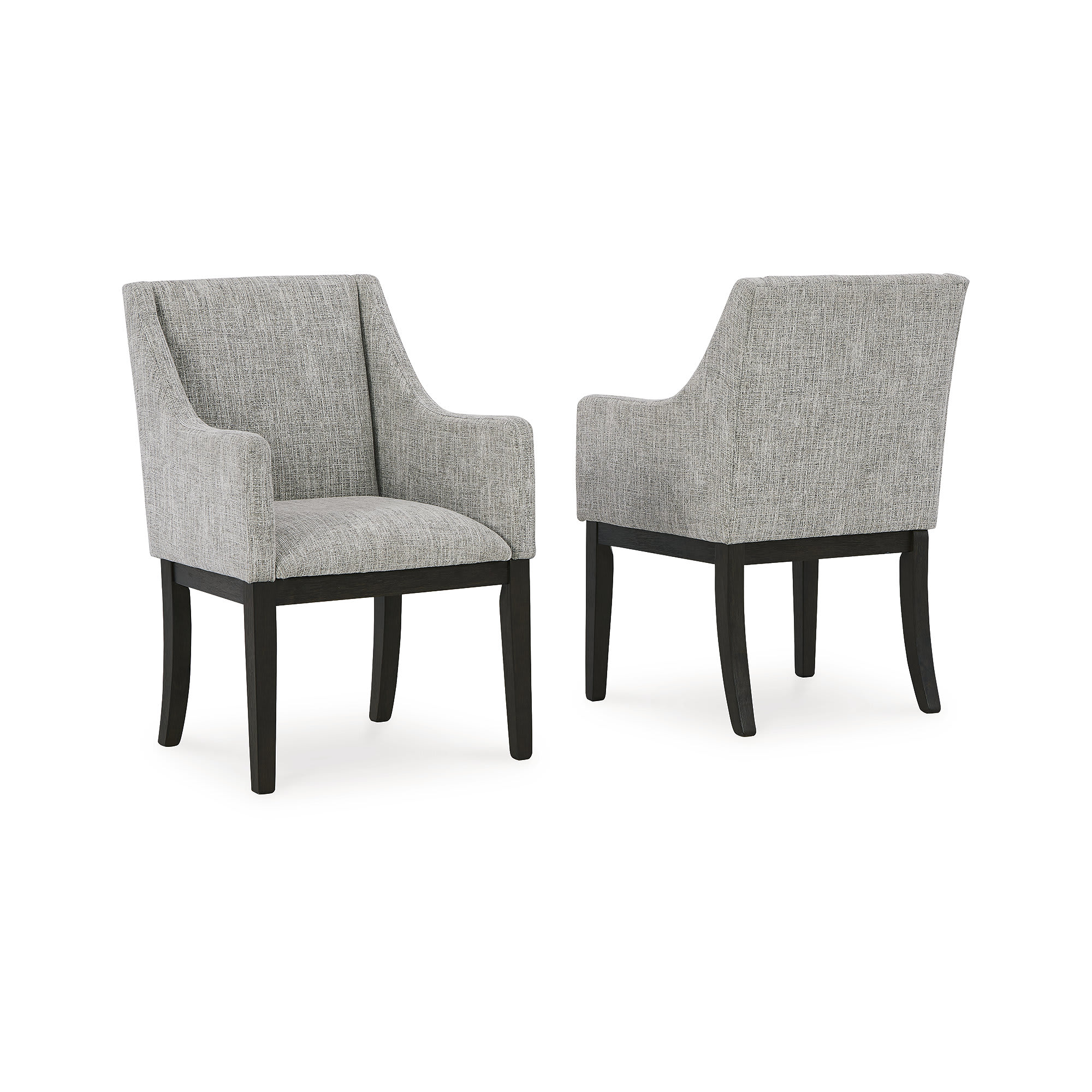 Signature Design by Ashley Burkhaus Beige Brown Upholstered Dining Arm ...
