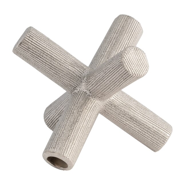 Sagebrook Home Silver Ceramic Modern Sculpture at Lowes.com Sagebrook Home Silver Ceramic Modern Sculpture at Lowes.com