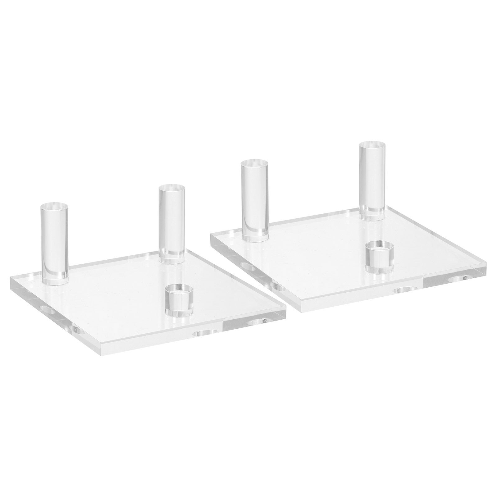 PATIKIL 4x4x2inch Acrylic Display Stands 2pcs Display Easel Holder ...