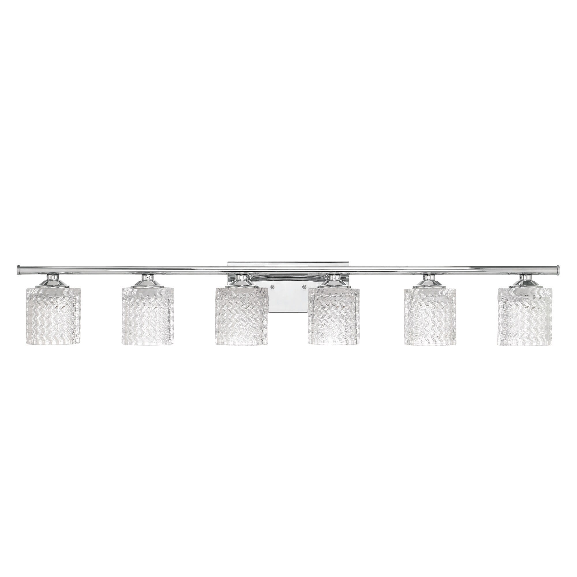 ACROMA Washington 45-in 6-Light Satin Chrome Modern/Contemporary Vanity ...
