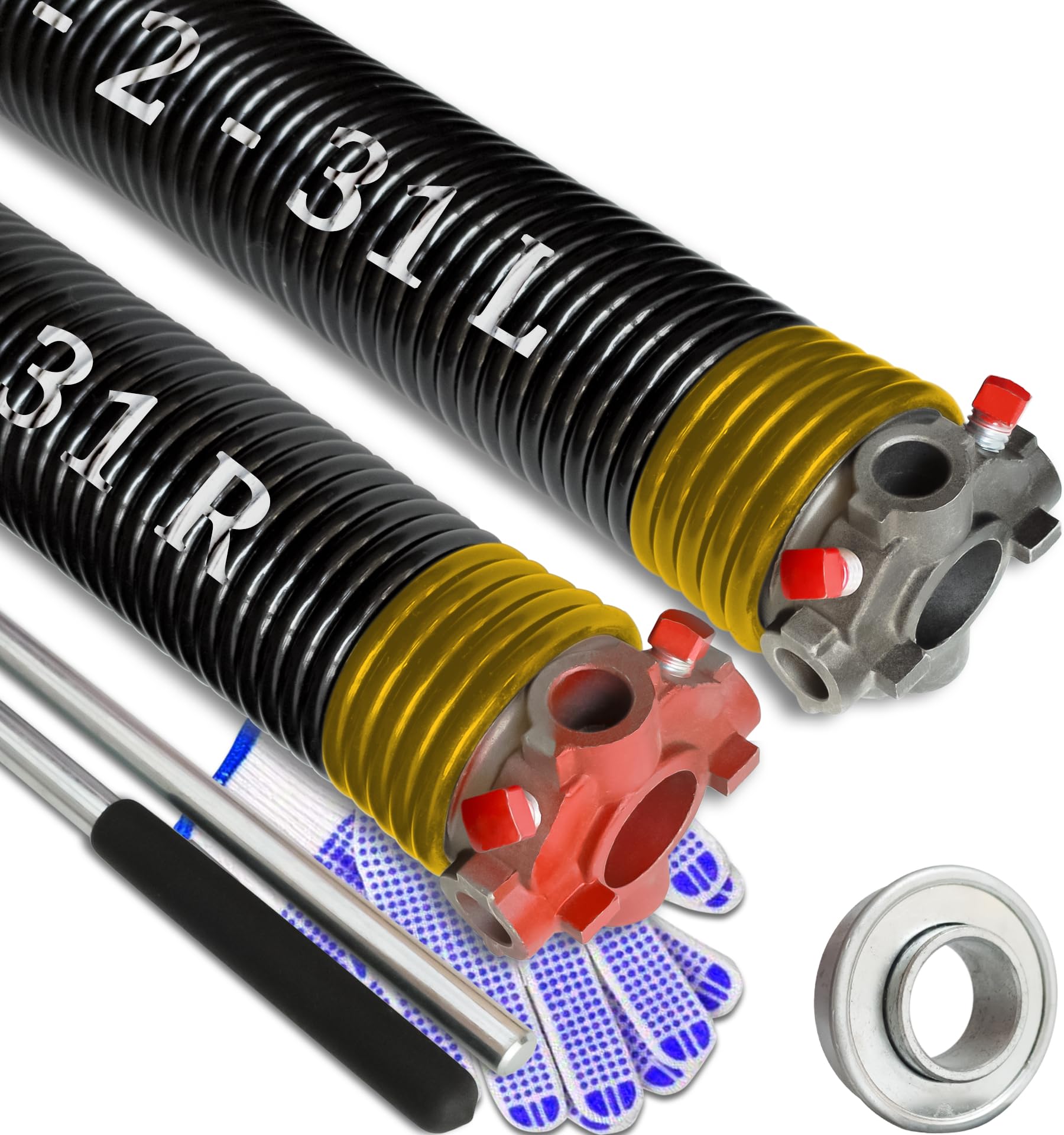 Phyfalip Garage Door Torsion Spring Set Pair of Two Inch ...