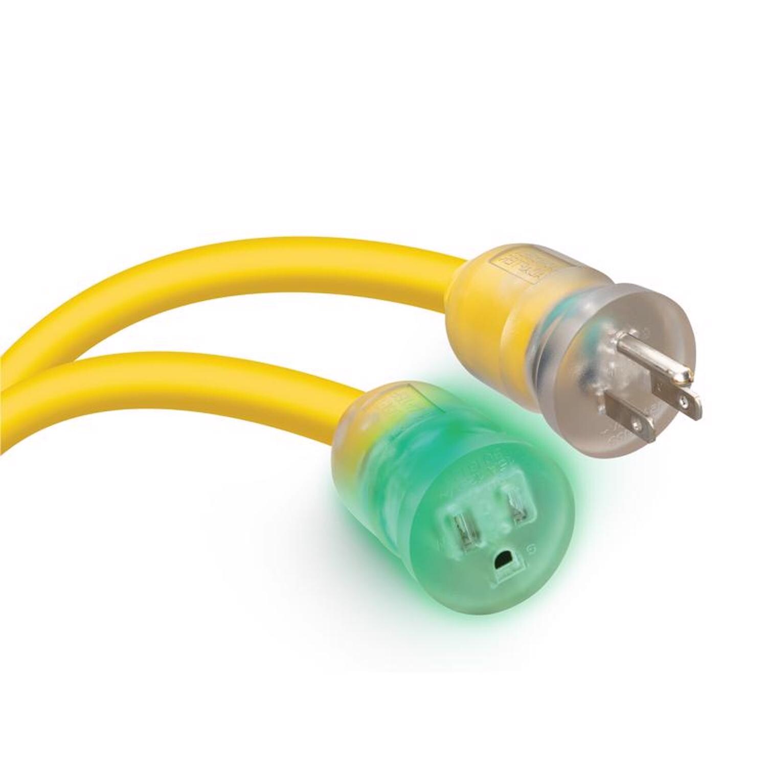 Monster Just Power It Up Outdoor 50 ft. L Yellow Extension Cord 10/3 ...