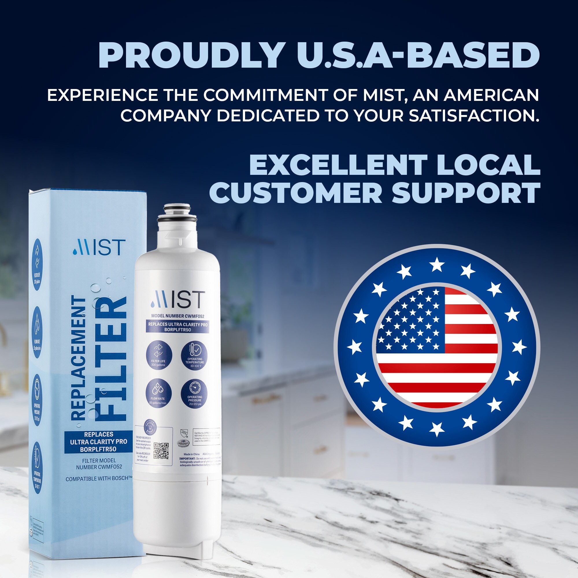 Mist Push-In Refrigerator Water Filter CWMF052 in the Refrigerator ...